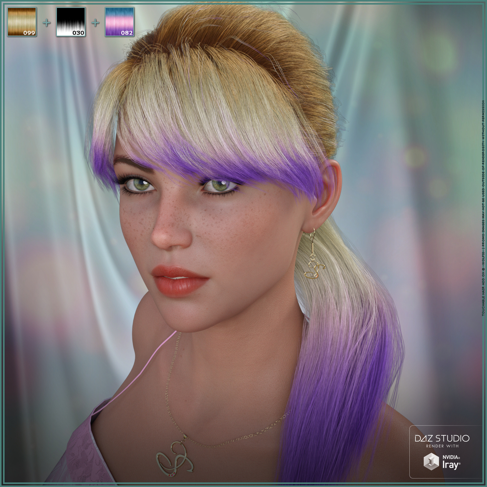 Touchable SP Hair 008 | Daz 3D
