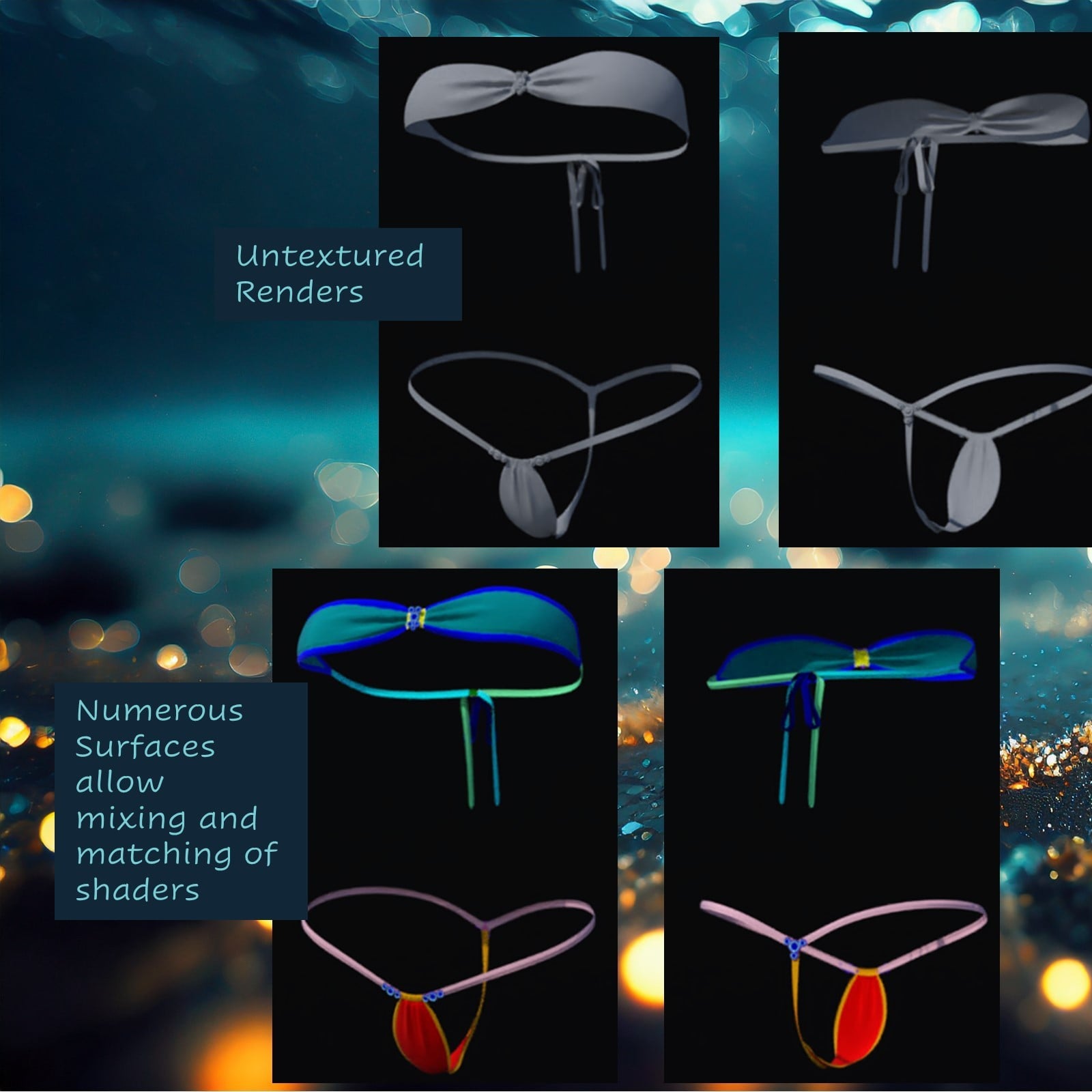 Siren Splash Swim for G8F | Daz 3D