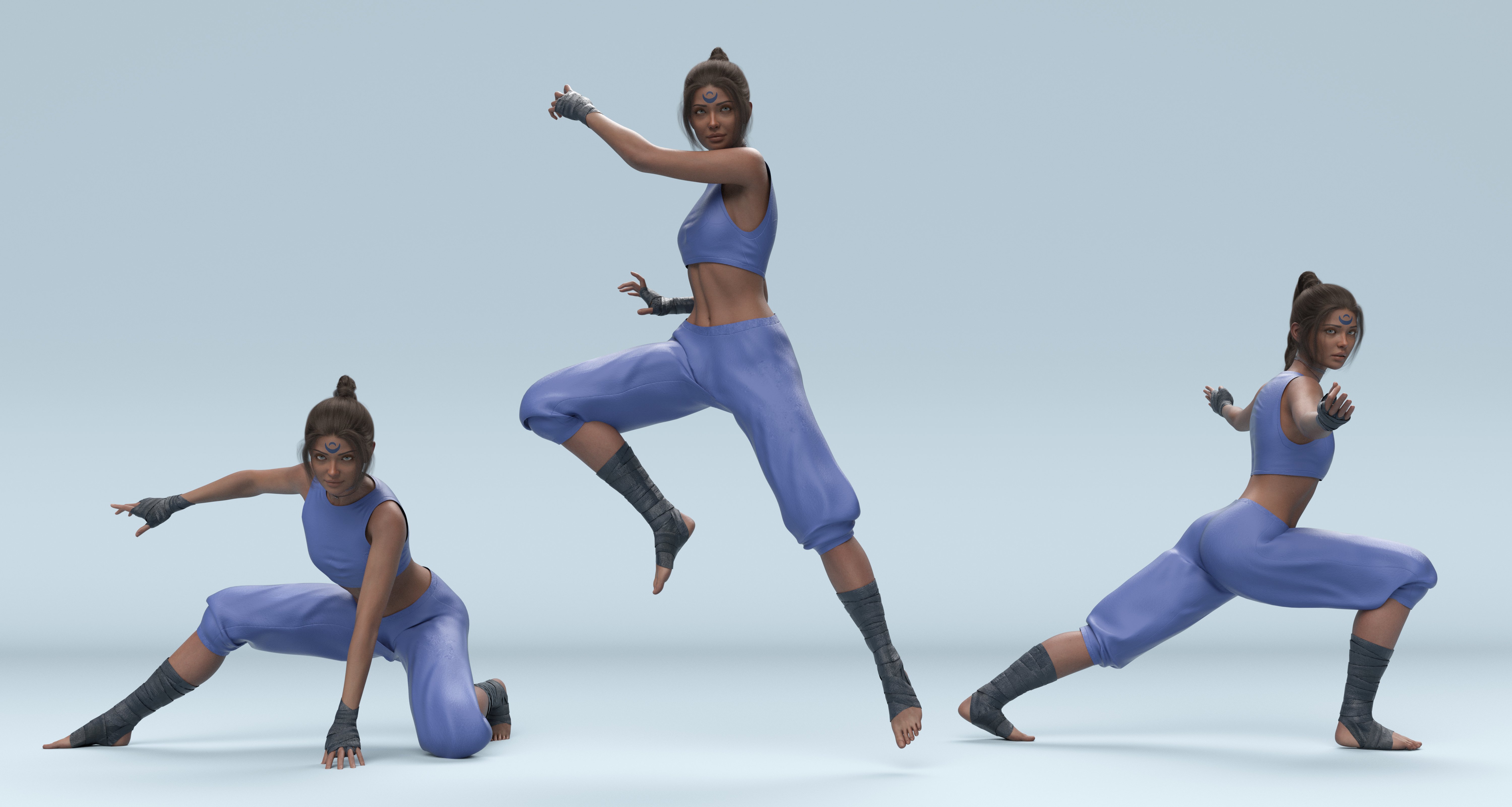 Elemental Balance Poses for Genesis 9 and 8 | Daz 3D