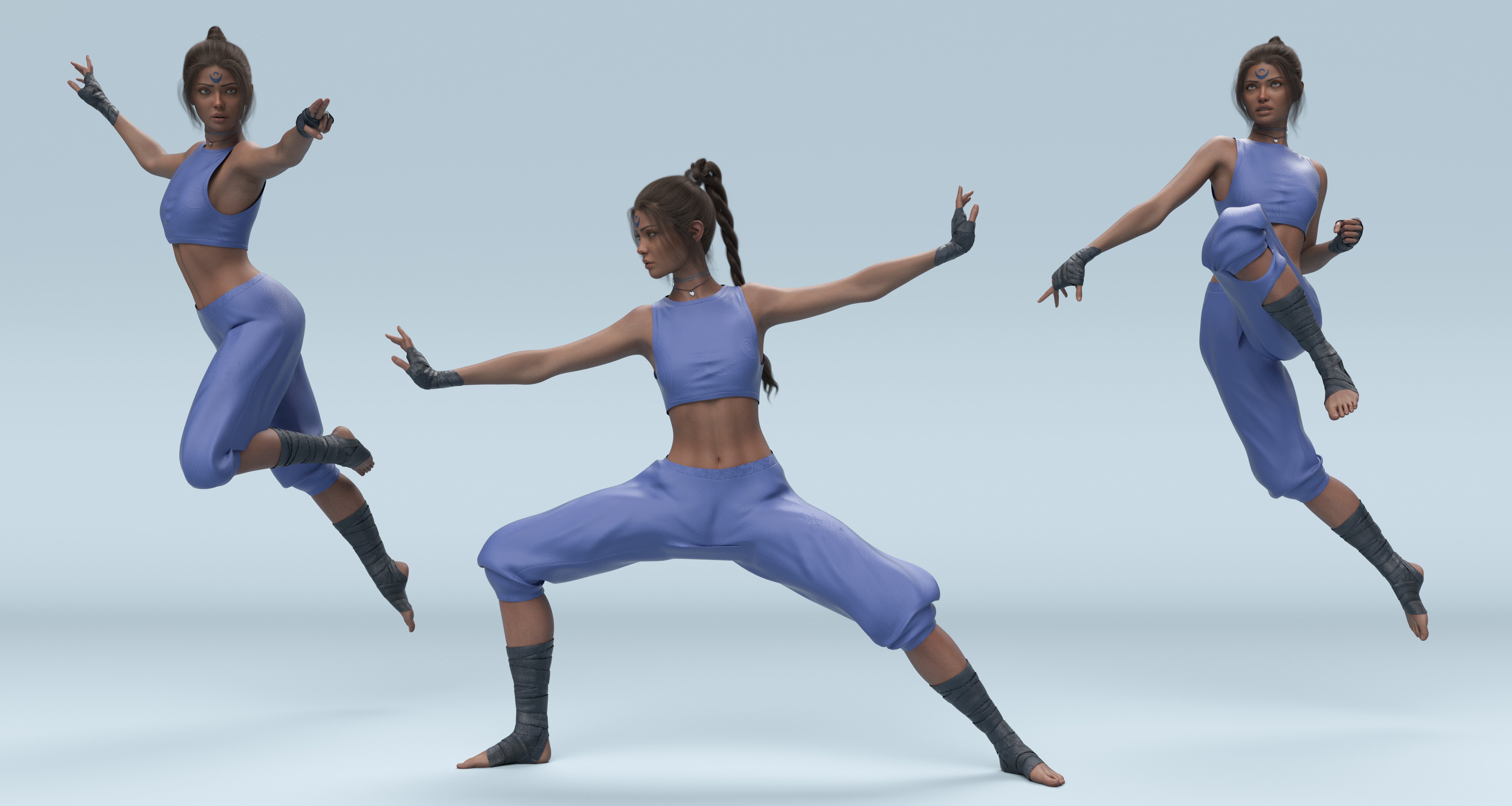 Elemental Balance Poses for Genesis 9 and 8 | Daz 3D