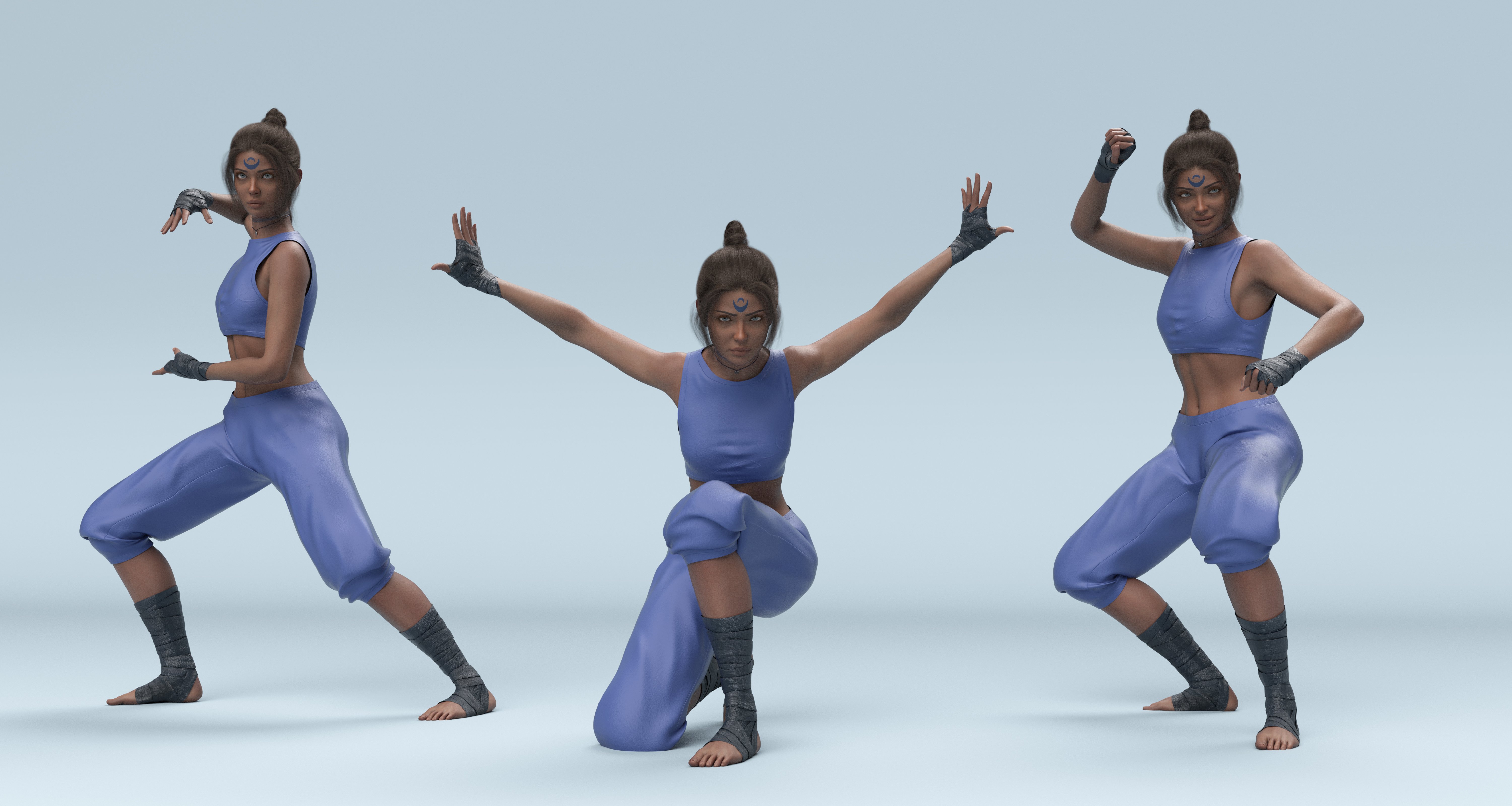 Elemental Balance Poses for Genesis 9 and 8 | Daz 3D