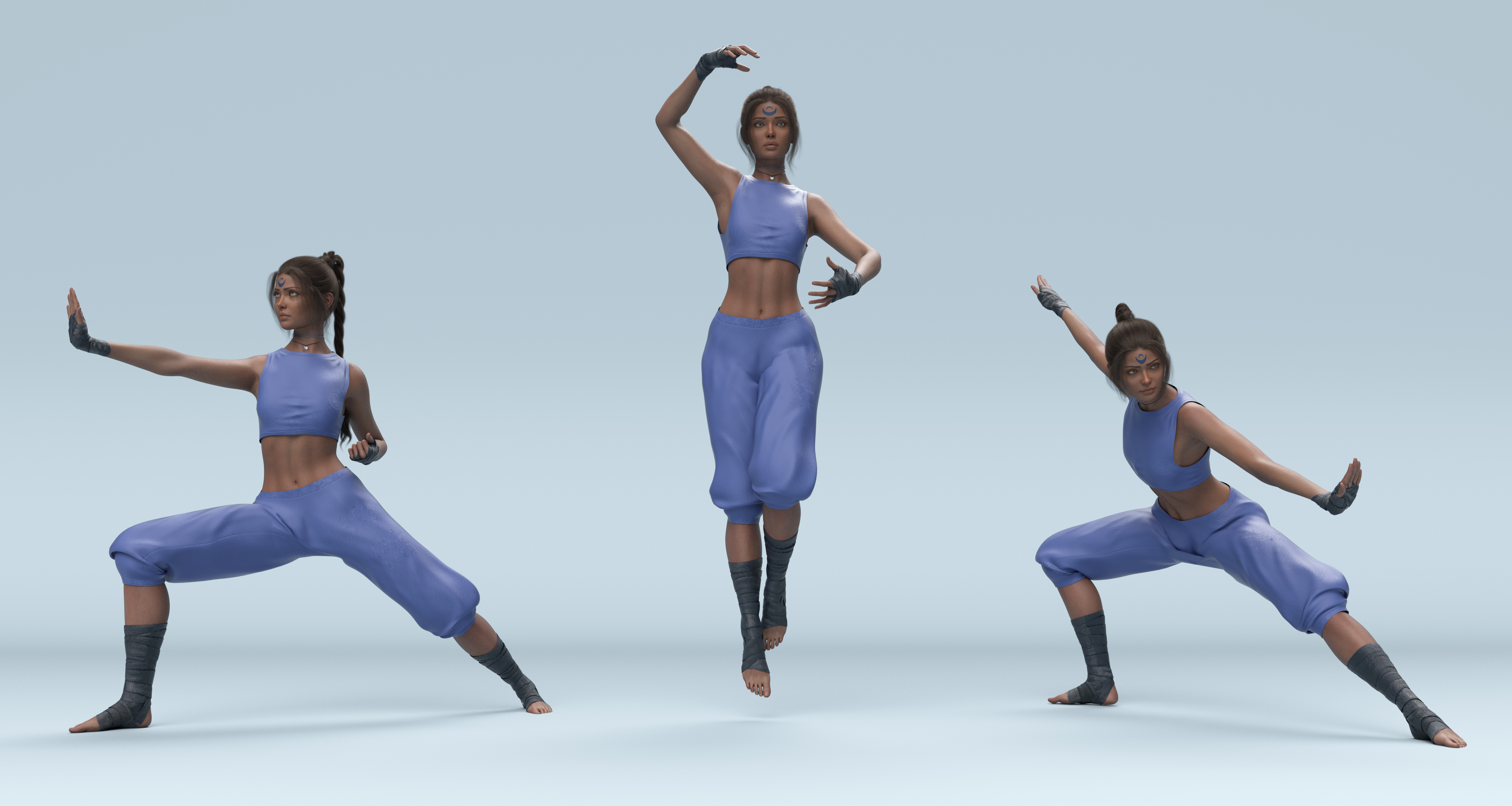 Elemental Balance Poses for Genesis 9 and 8 | Daz 3D