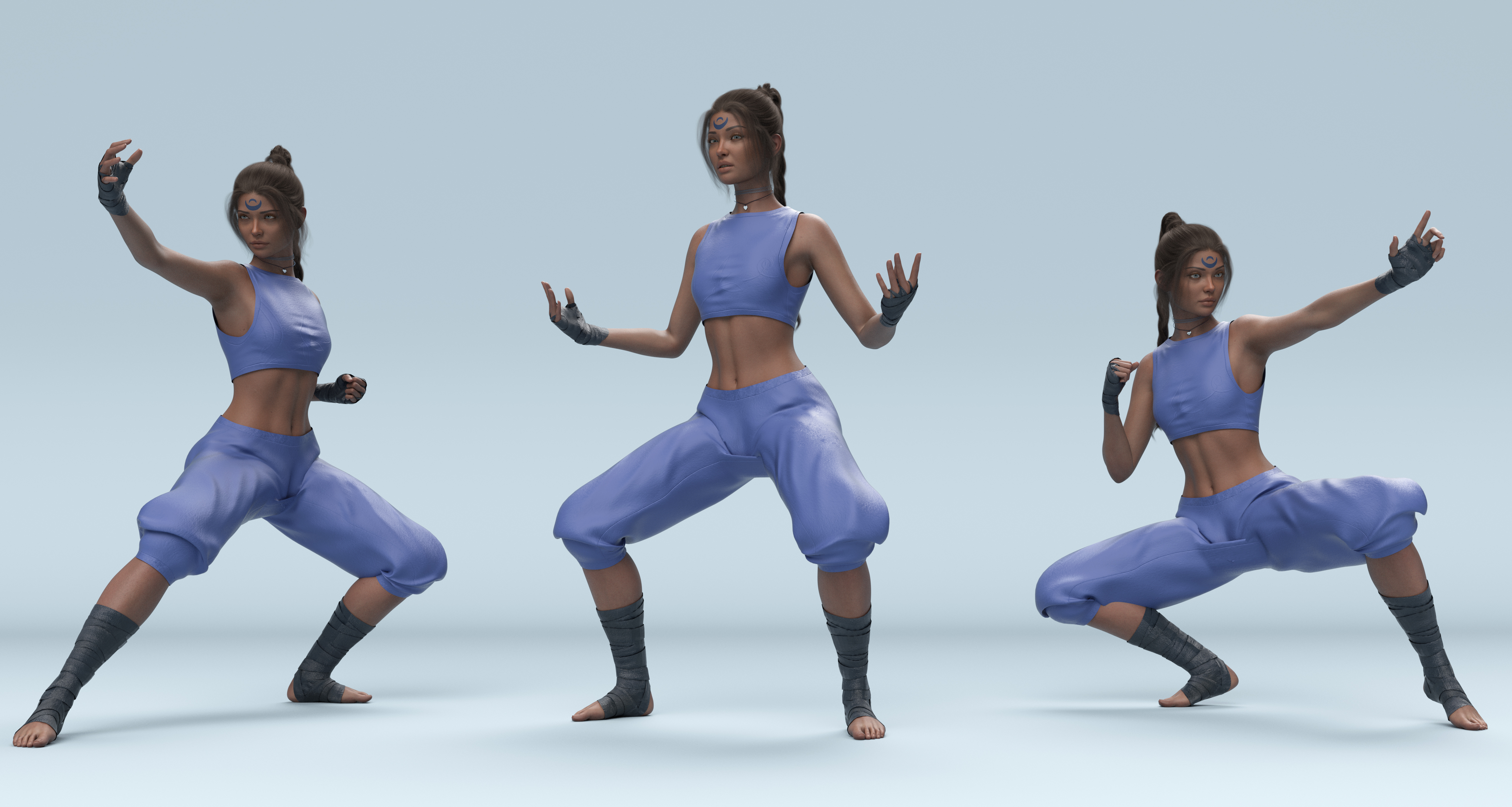Elemental Balance Poses for Genesis 9 and 8 | Daz 3D