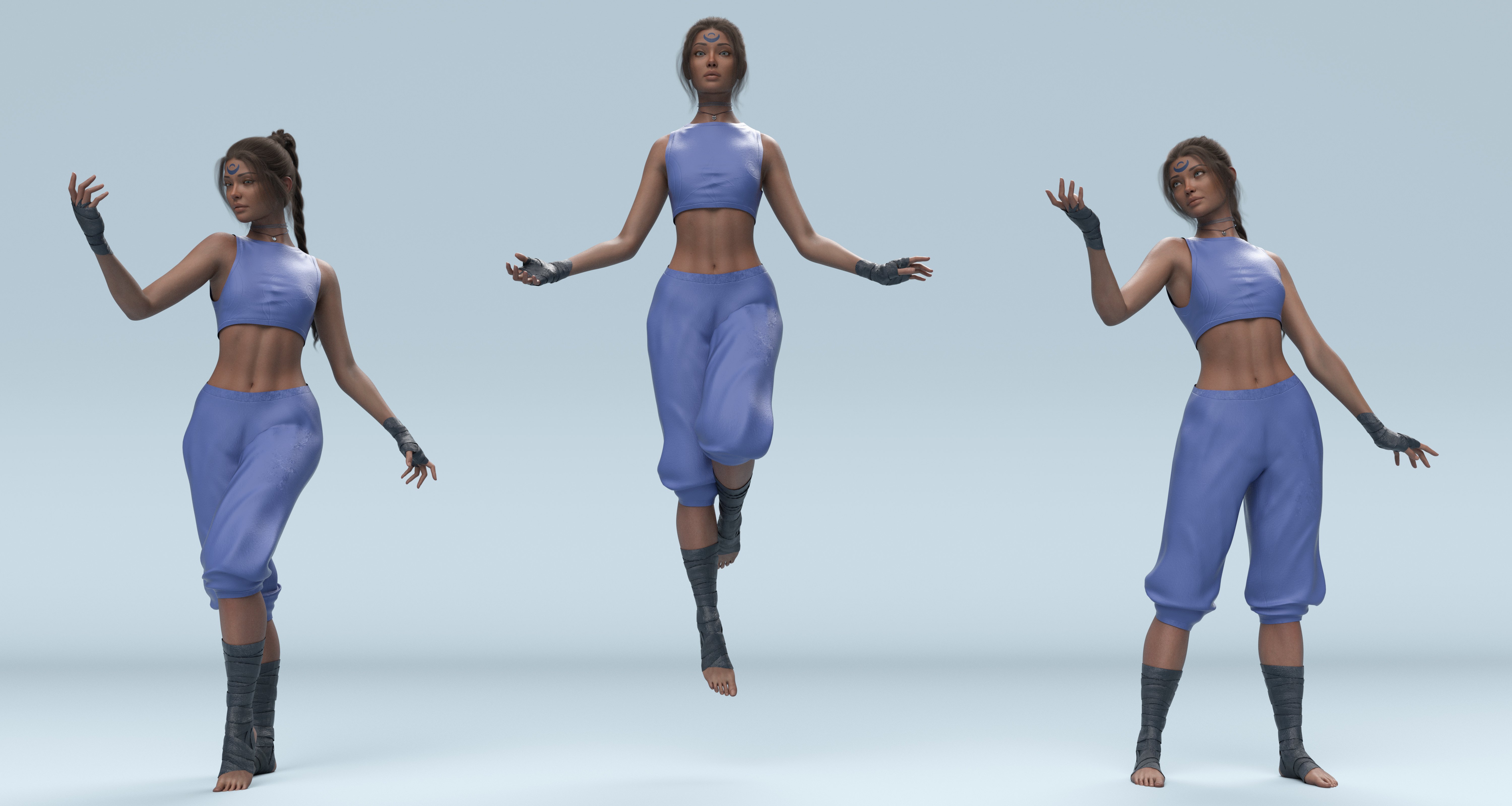 Elemental Balance Poses for Genesis 9 and 8 | Daz 3D