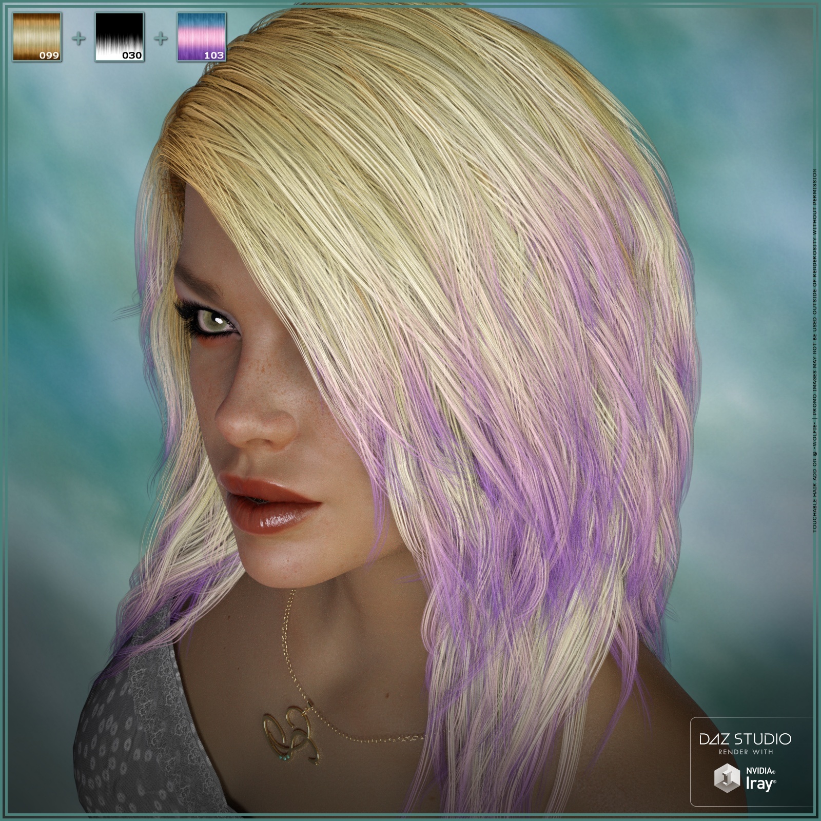 Touchable Side Layered Messy | Daz 3D