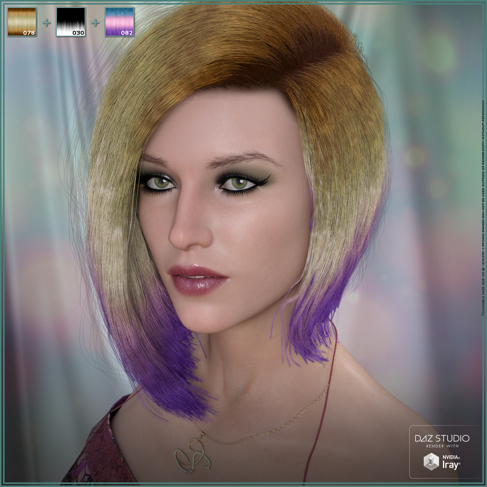 Touchable Side Bob | Daz 3D
