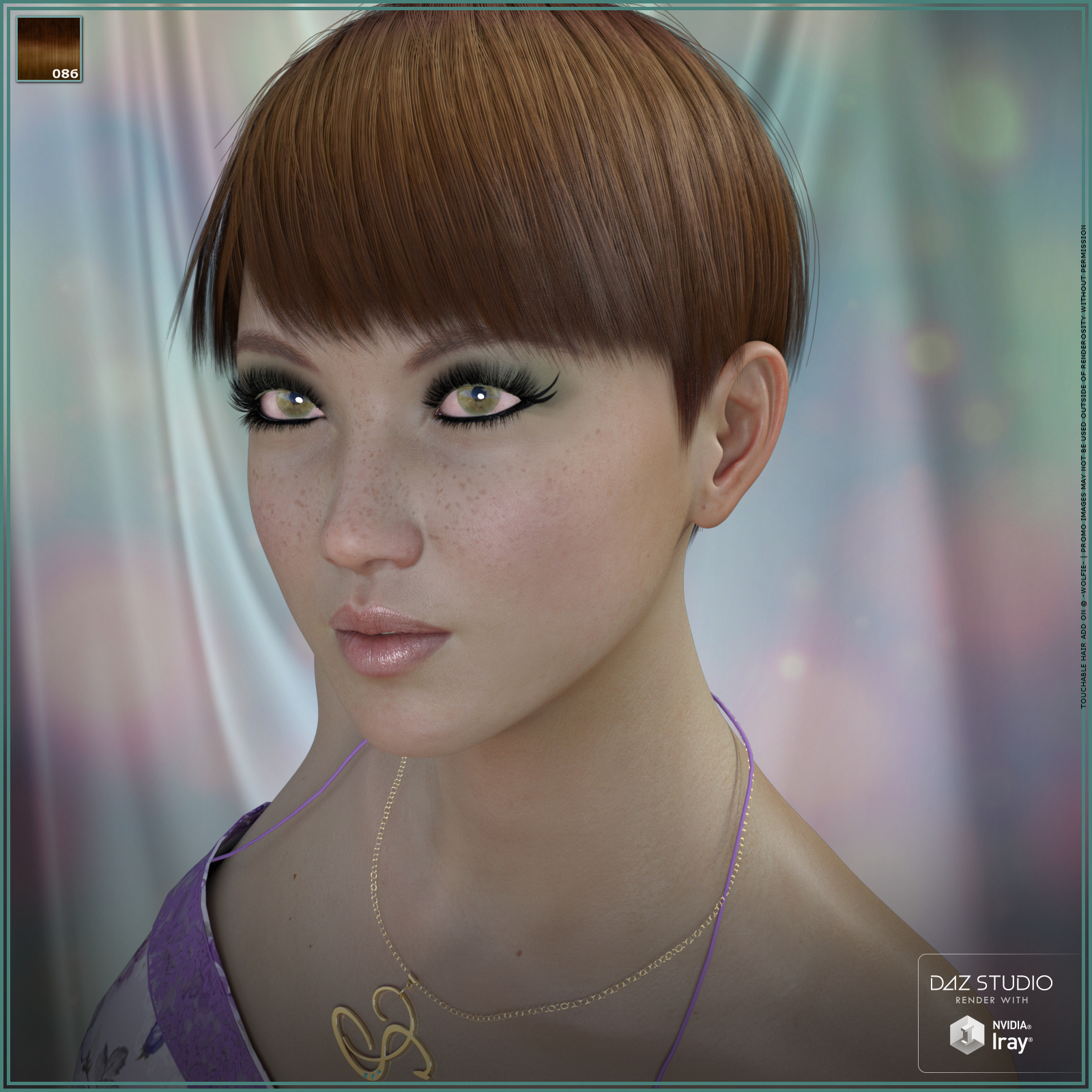 Touchable Short Hair | Daz 3D