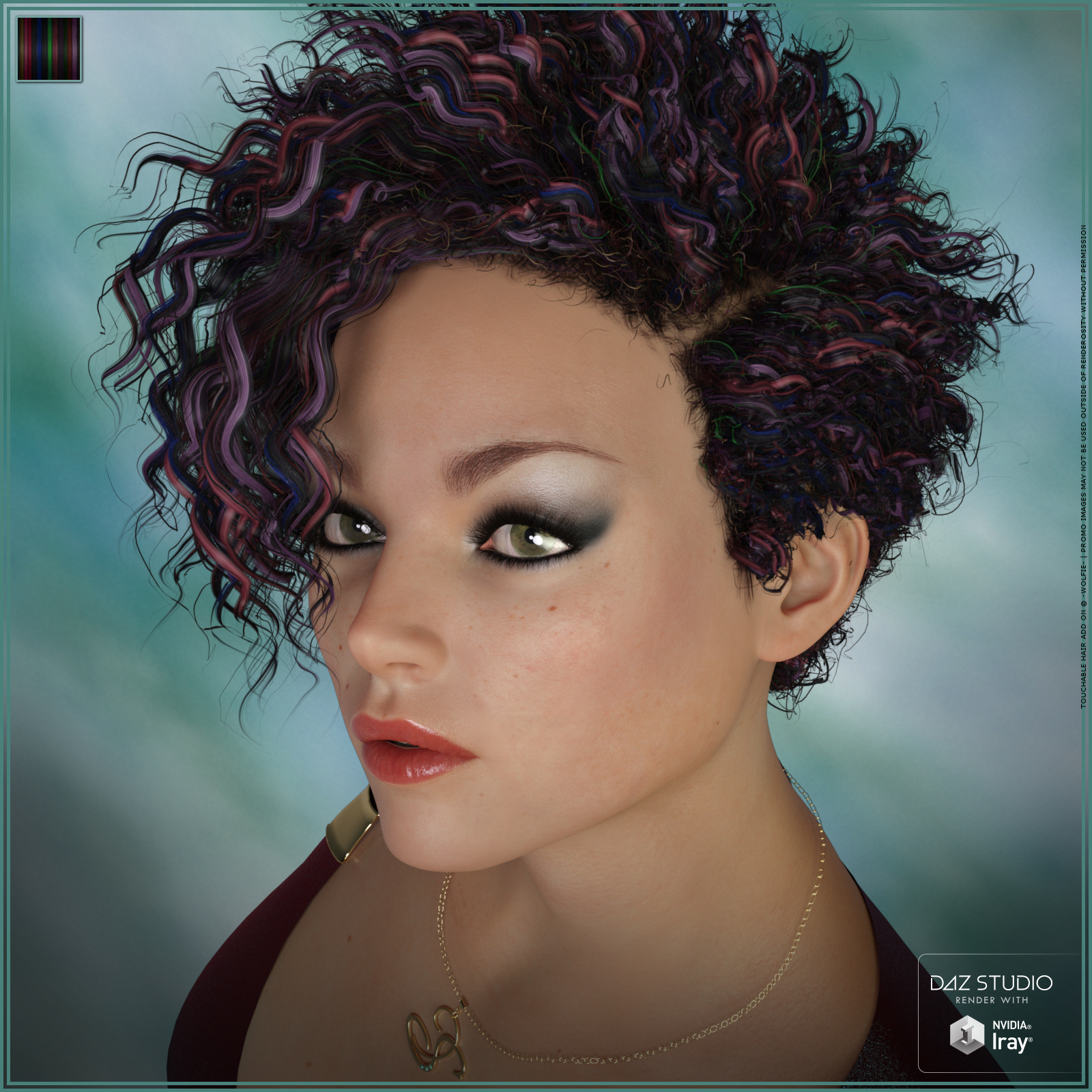 Touchable Short Curls | Daz 3D