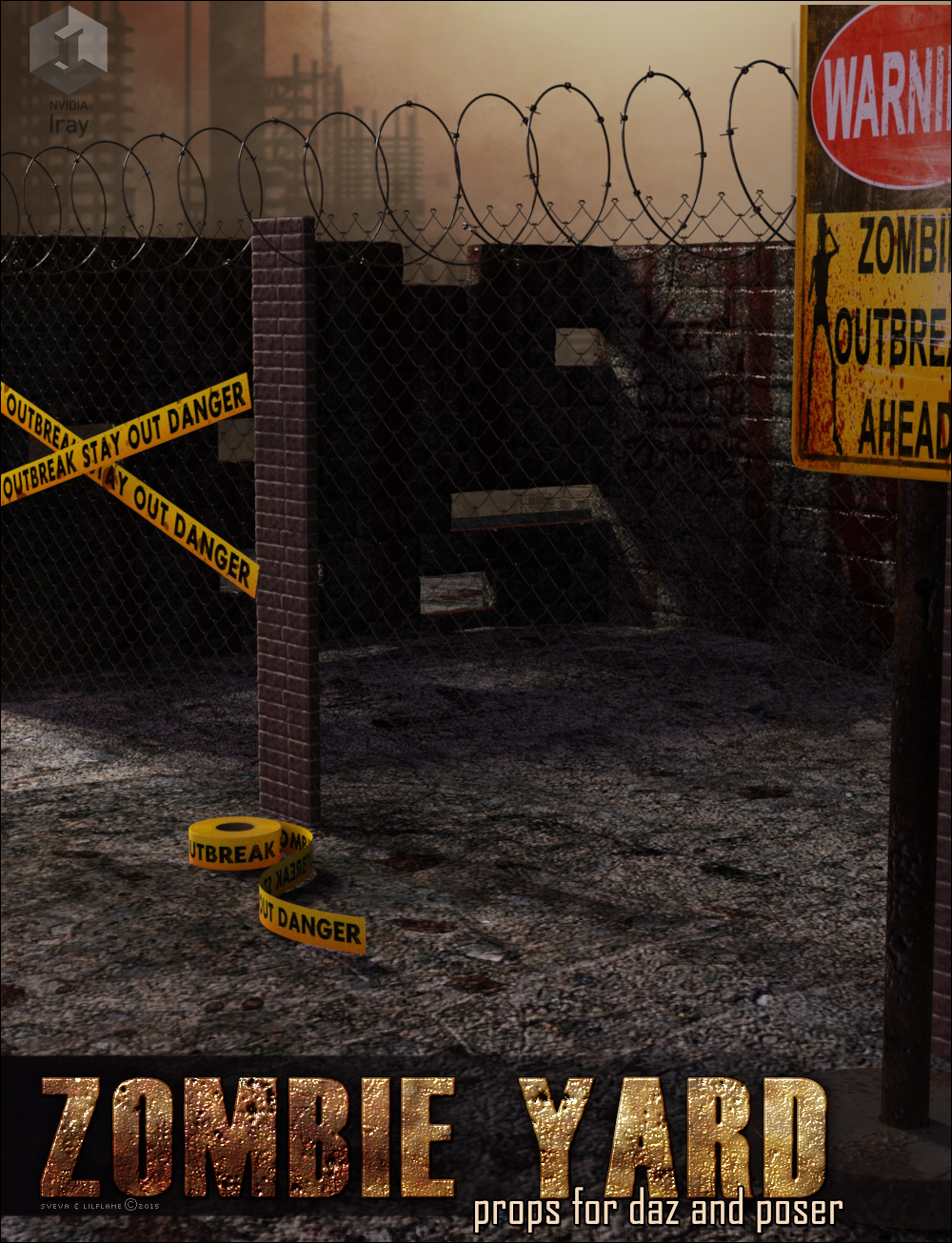 Zombie Yard Props | Daz 3D