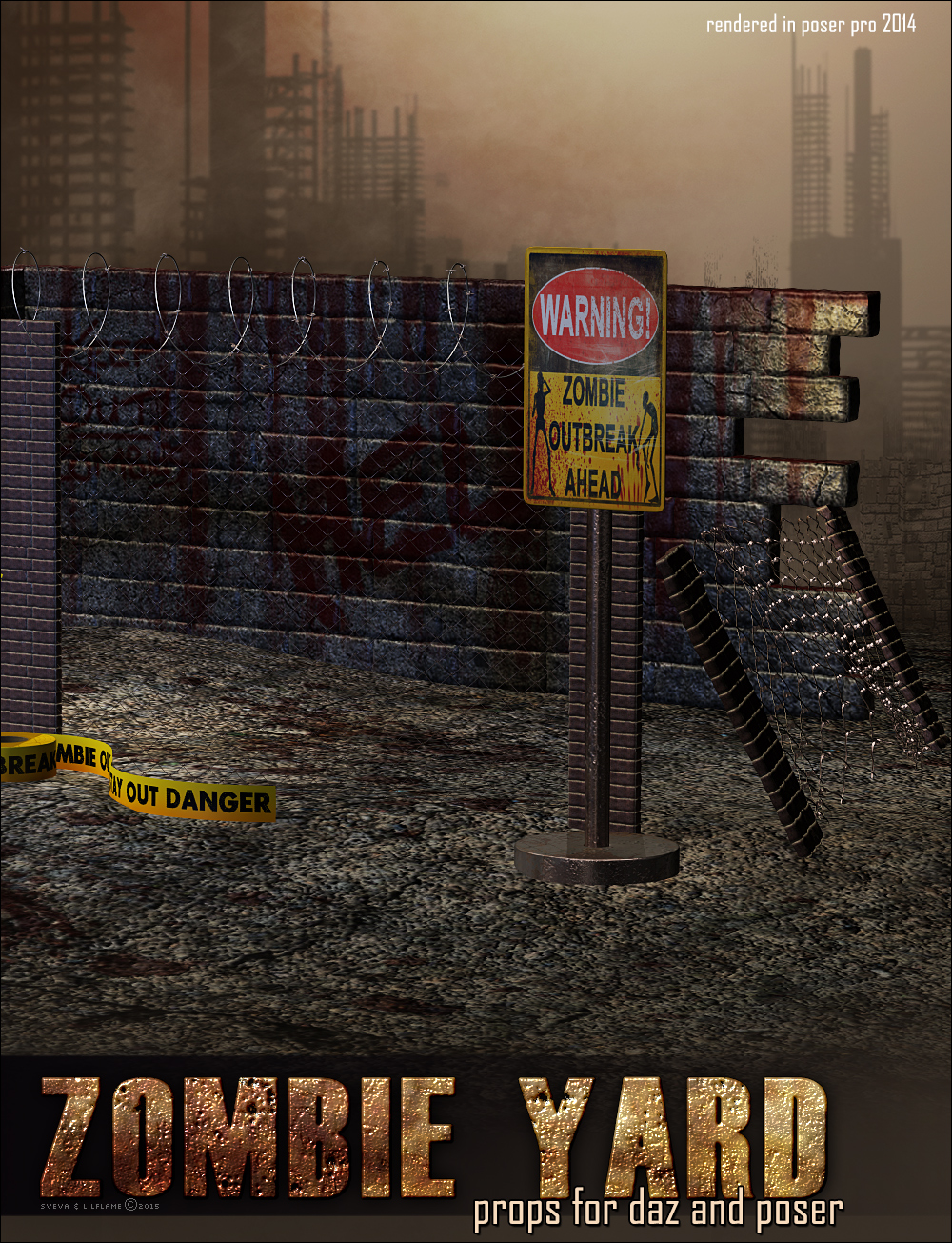 Zombie Yard Props | Daz 3D