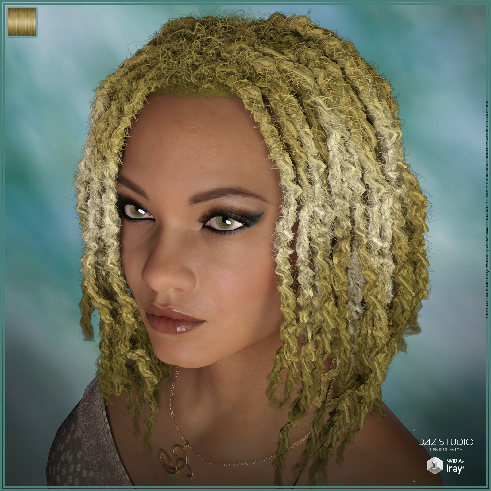 Touchable Shaved Side Dread | Daz 3D