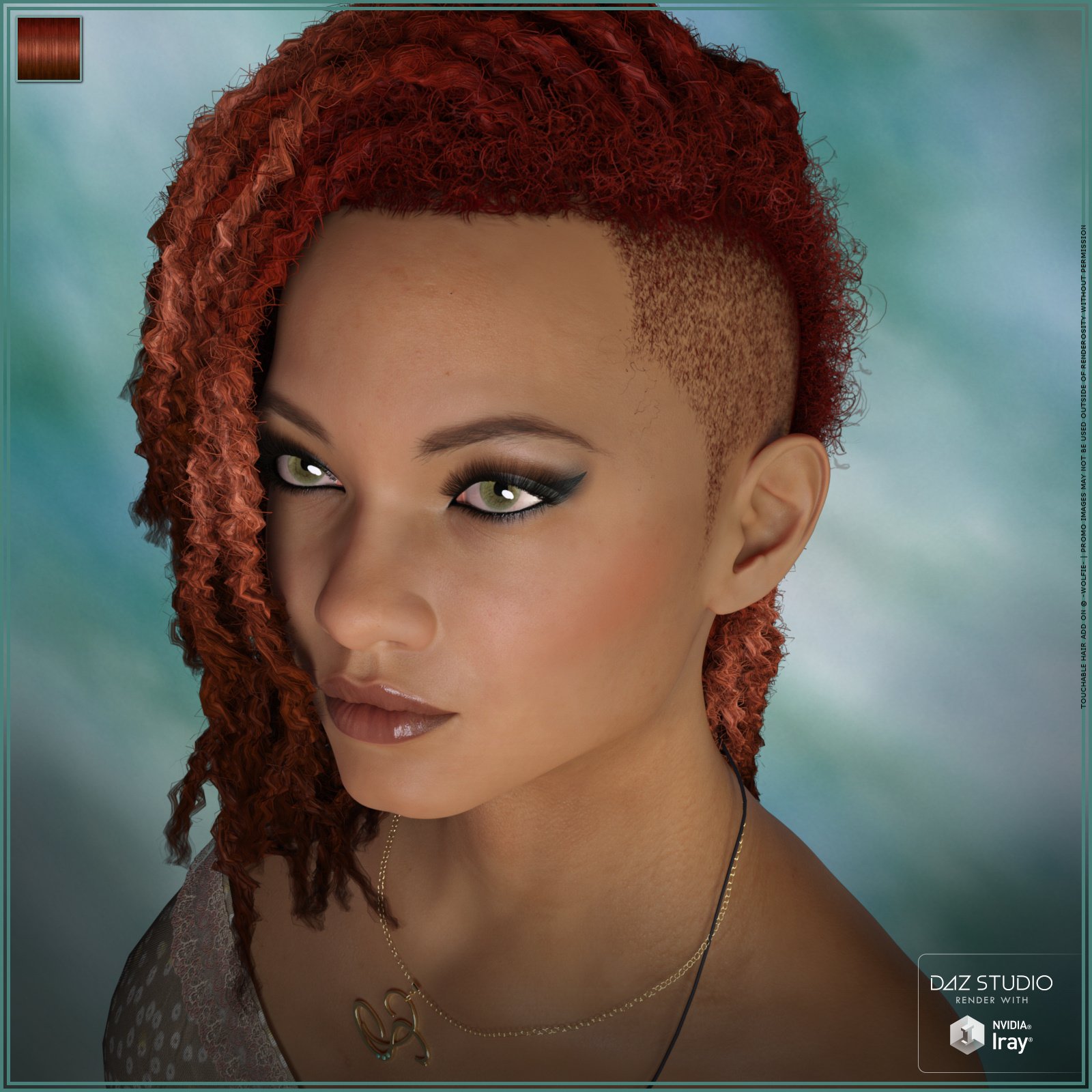 Touchable Shaved Side Dread | Daz 3D
