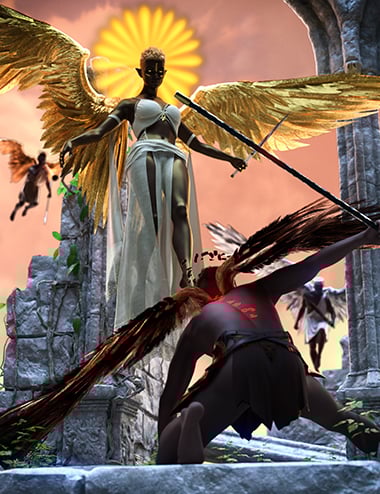 CC Character Accessory Kit: Angelic Artifacts for Genesis 9 | Daz 3D