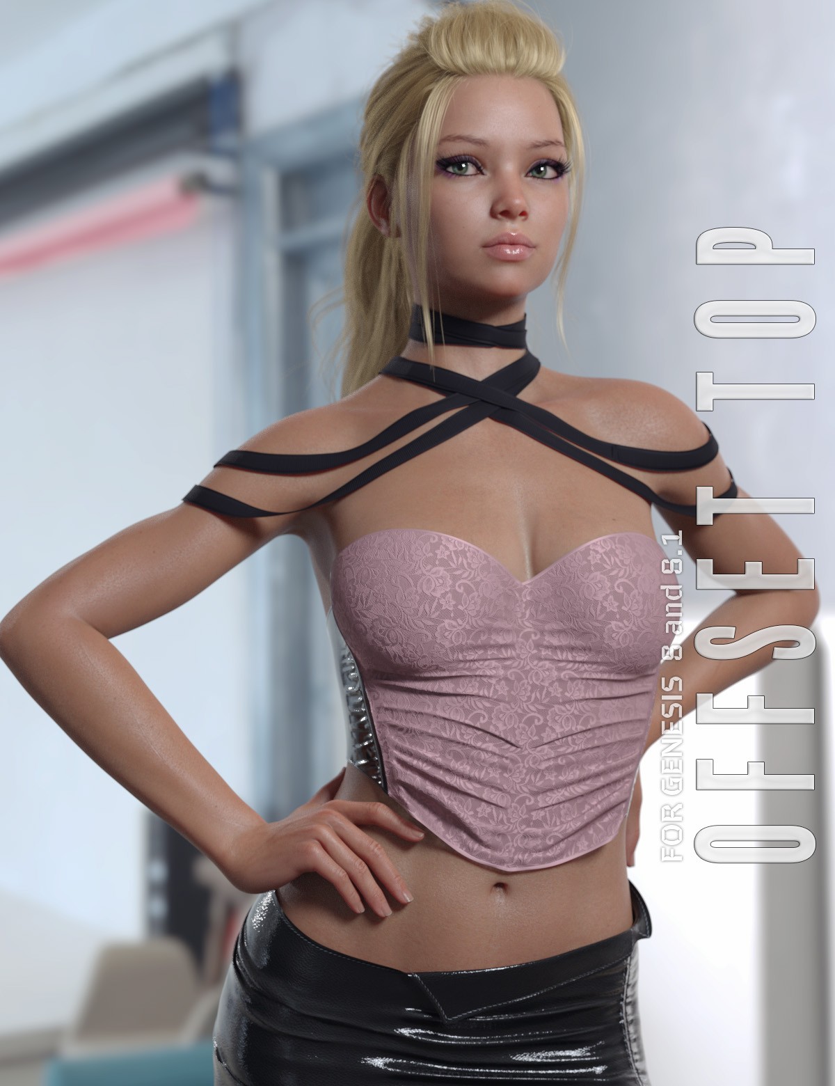 dForce Offset Top Genesis 8 and 8.1F | Daz 3D