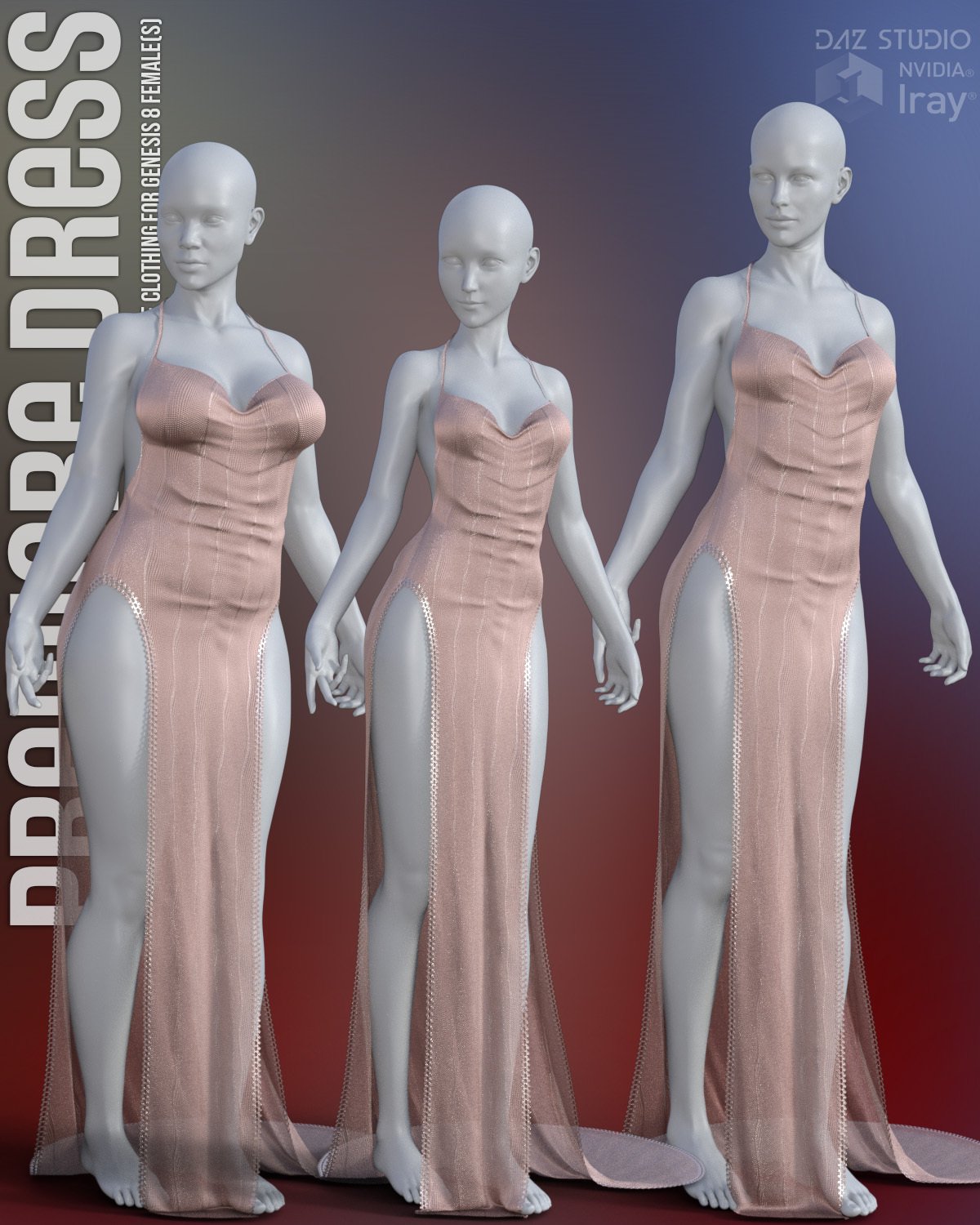 dForce Premiere Dress for Genesis 8 Females | Daz 3D