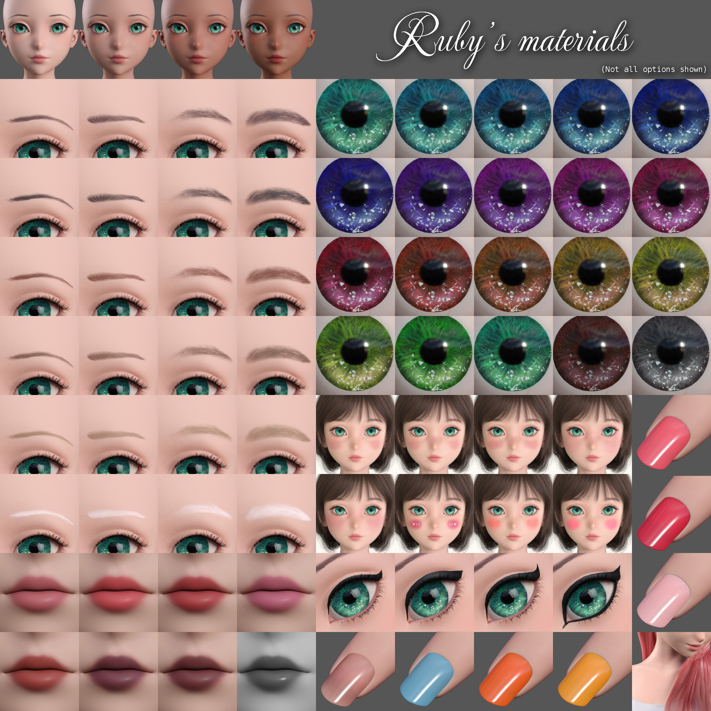Chb Ruby And Expressions For Genesis 9 Daz 3d