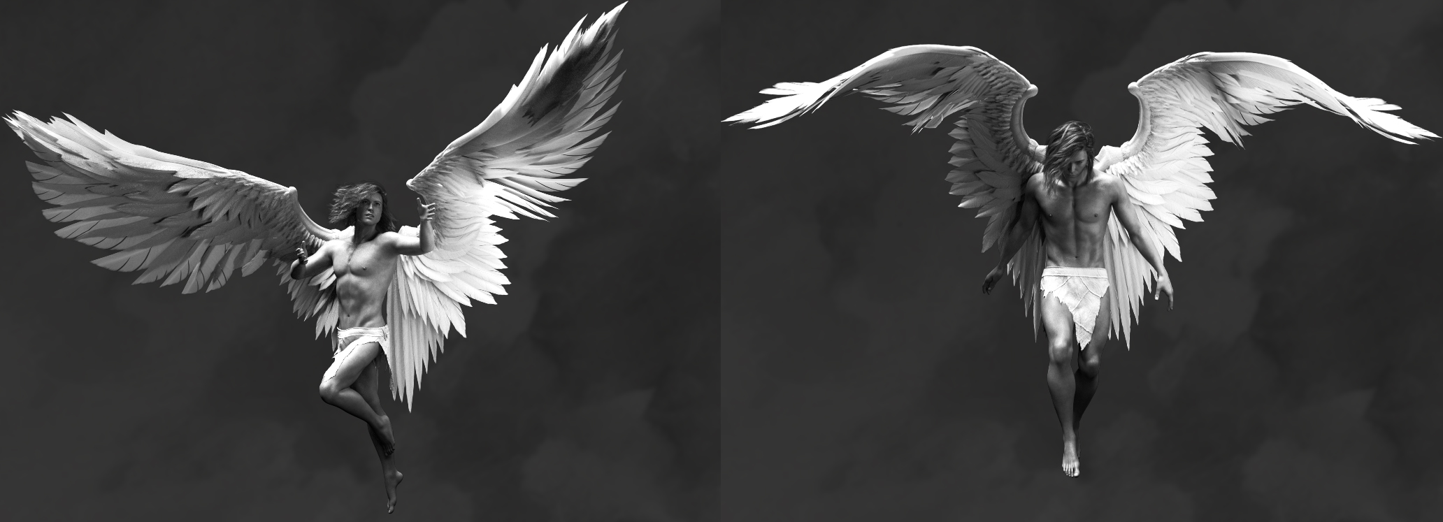 Fight or Flight: Angelic Poses for Genesis 9 | Daz 3D