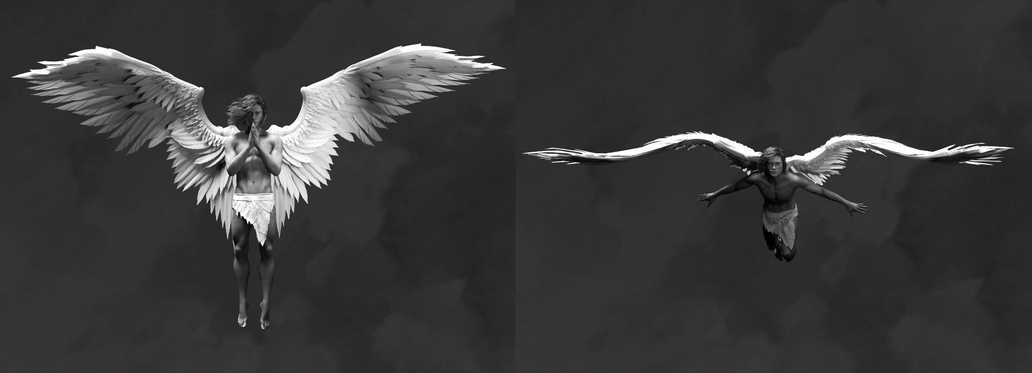 Fight or Flight: Angelic Poses for Genesis 9 | Daz 3D