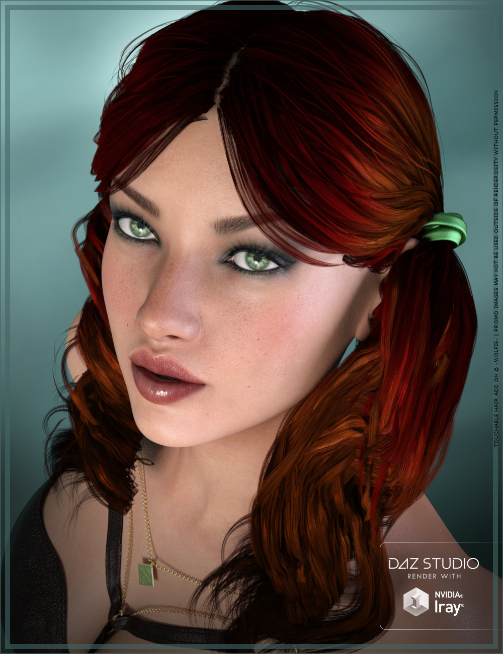 Touchable Twin Tails | Daz 3D
