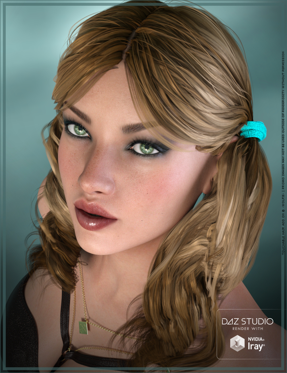 Touchable Twin Tails | Daz 3D