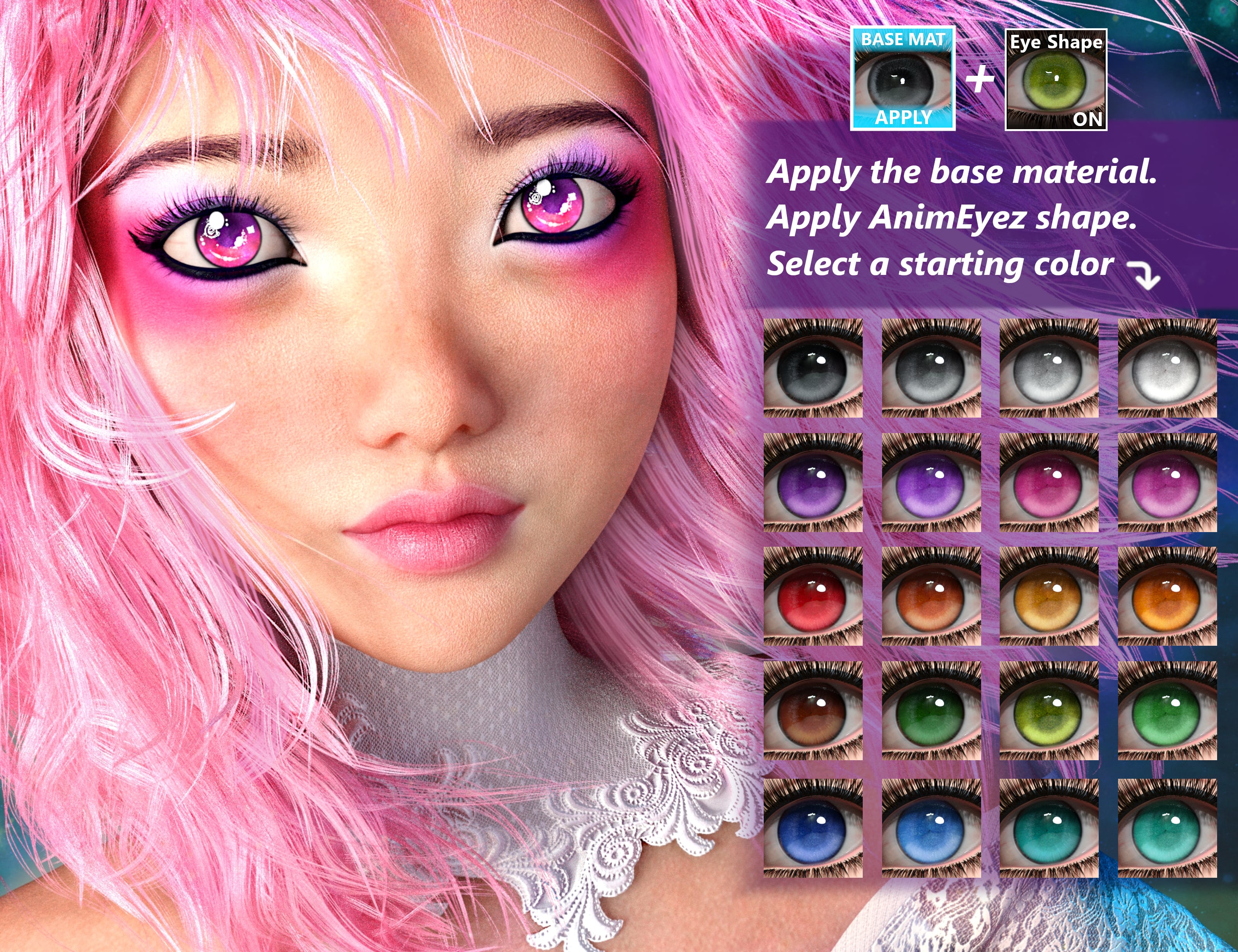 DD AnimEyez for Genesis 9 | Daz 3D