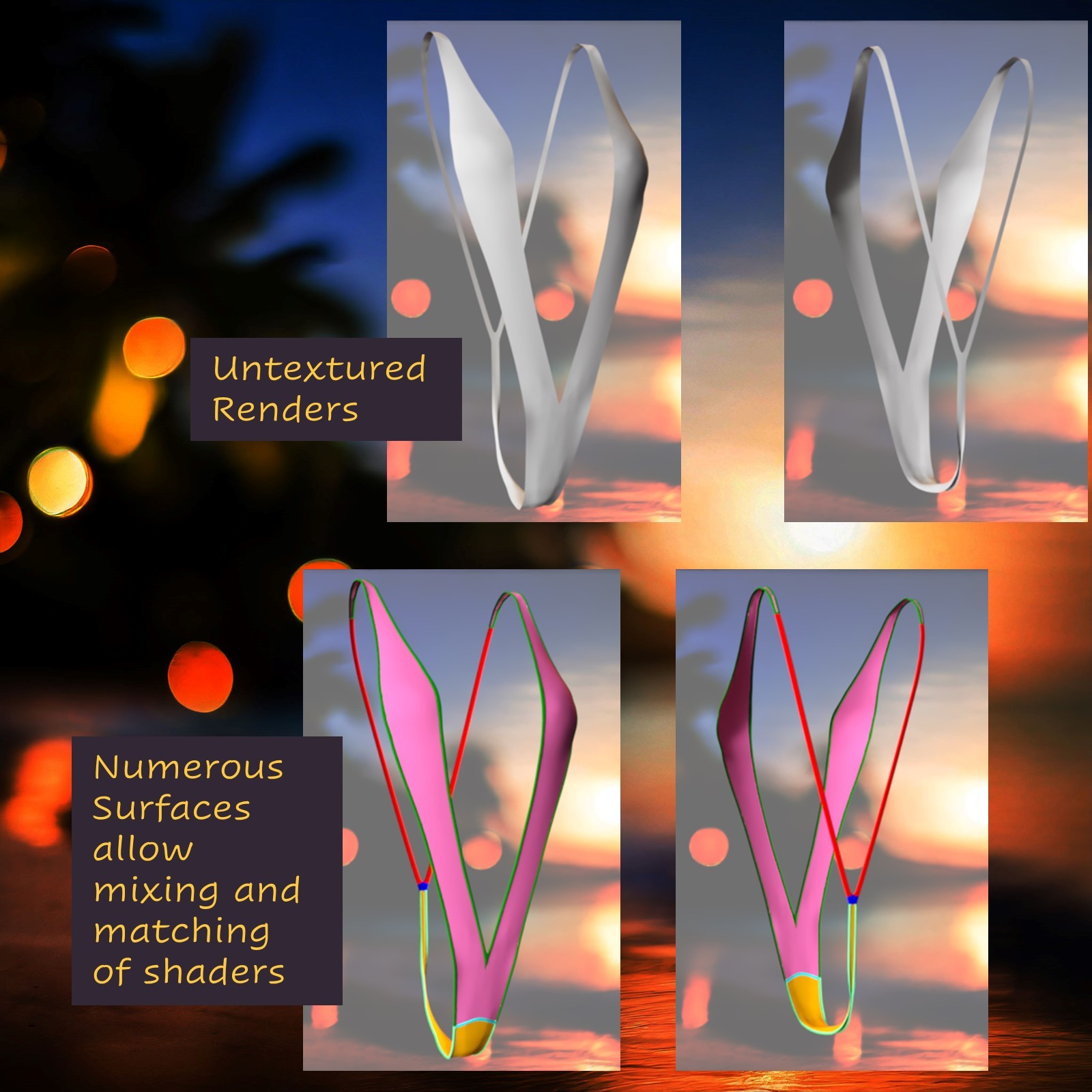 Slingshot V dForce Swimwear for G8F | Daz 3D