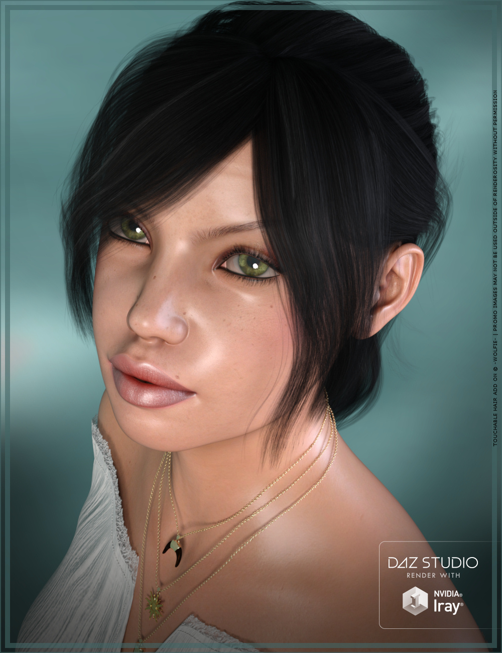 Touchable Top Model Updo | Daz 3D