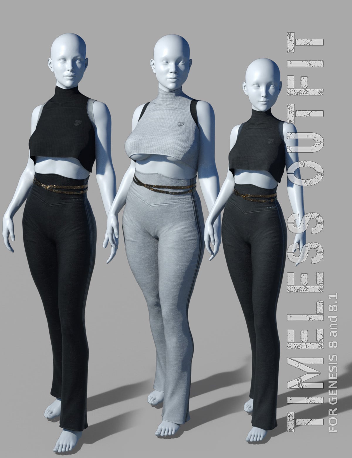 Timeless Outfit Genesis 8 and 8.1F | Daz 3D