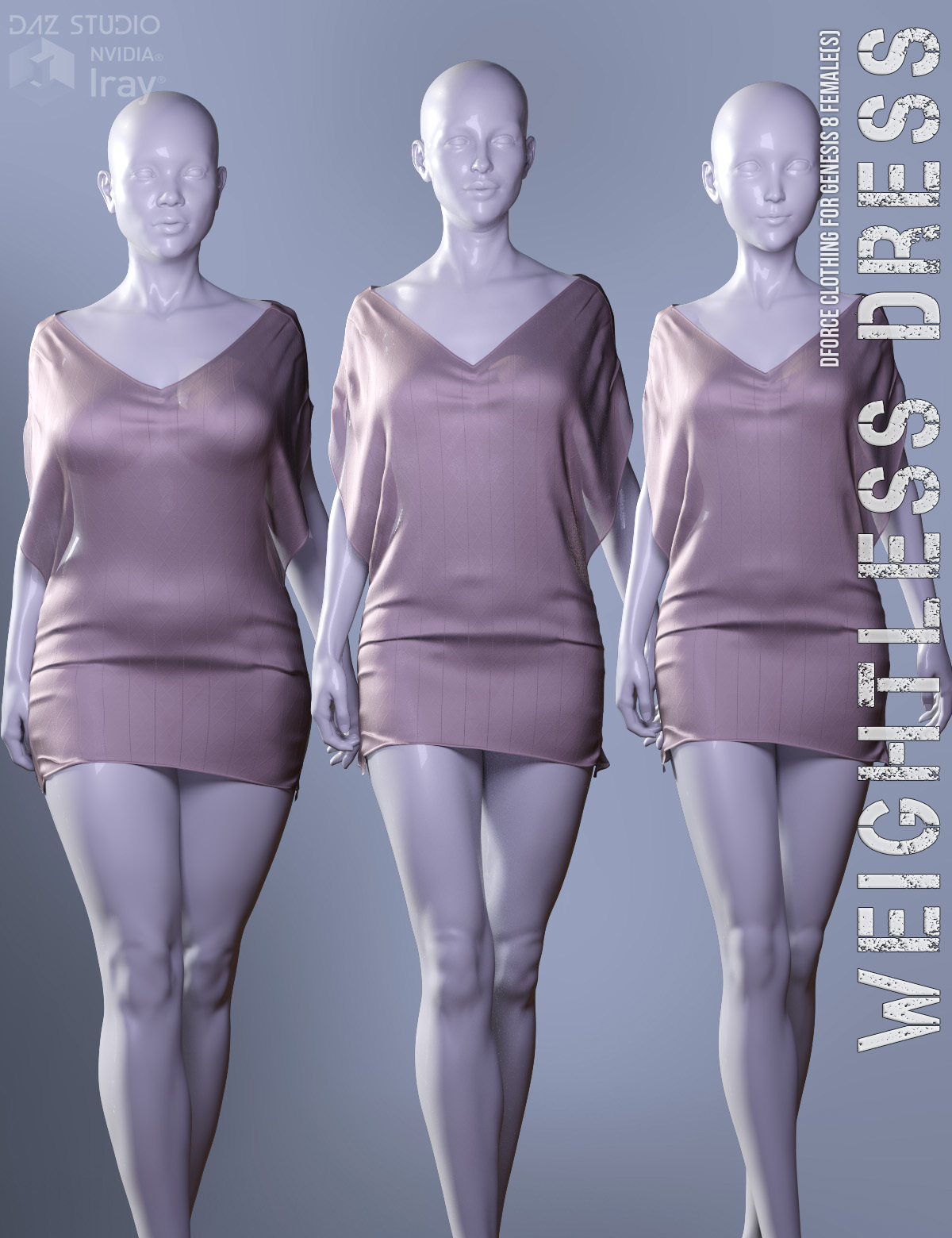 dForce Weightless Dress for Genesis 8 Females | Daz 3D