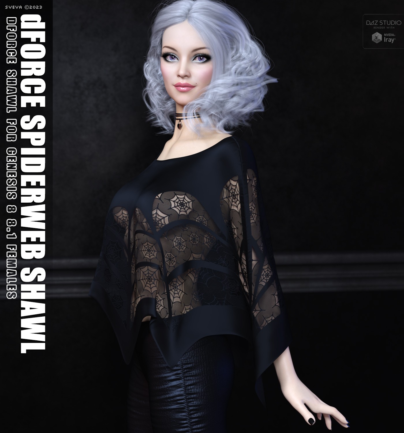 dForce Spiderweb Shawl G8G8.1F | Daz 3D