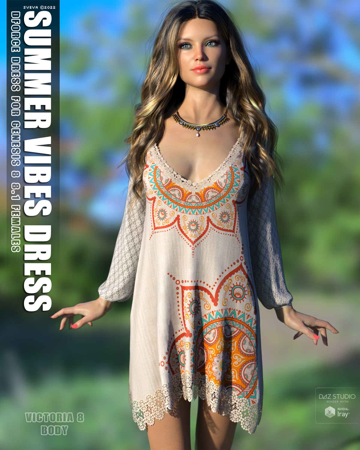 dForce Summer Vibes Dress G8/8.1F | Daz 3D