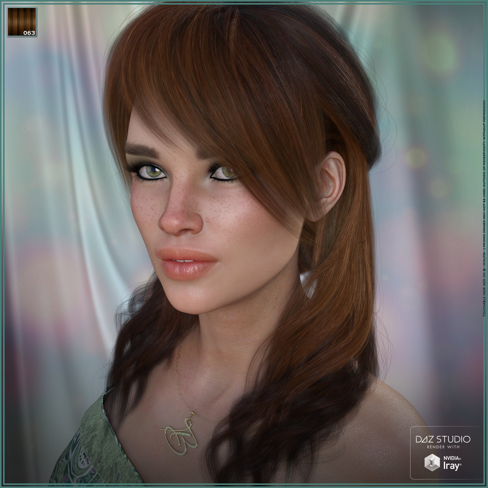 Touchable Back Updo | Daz 3D