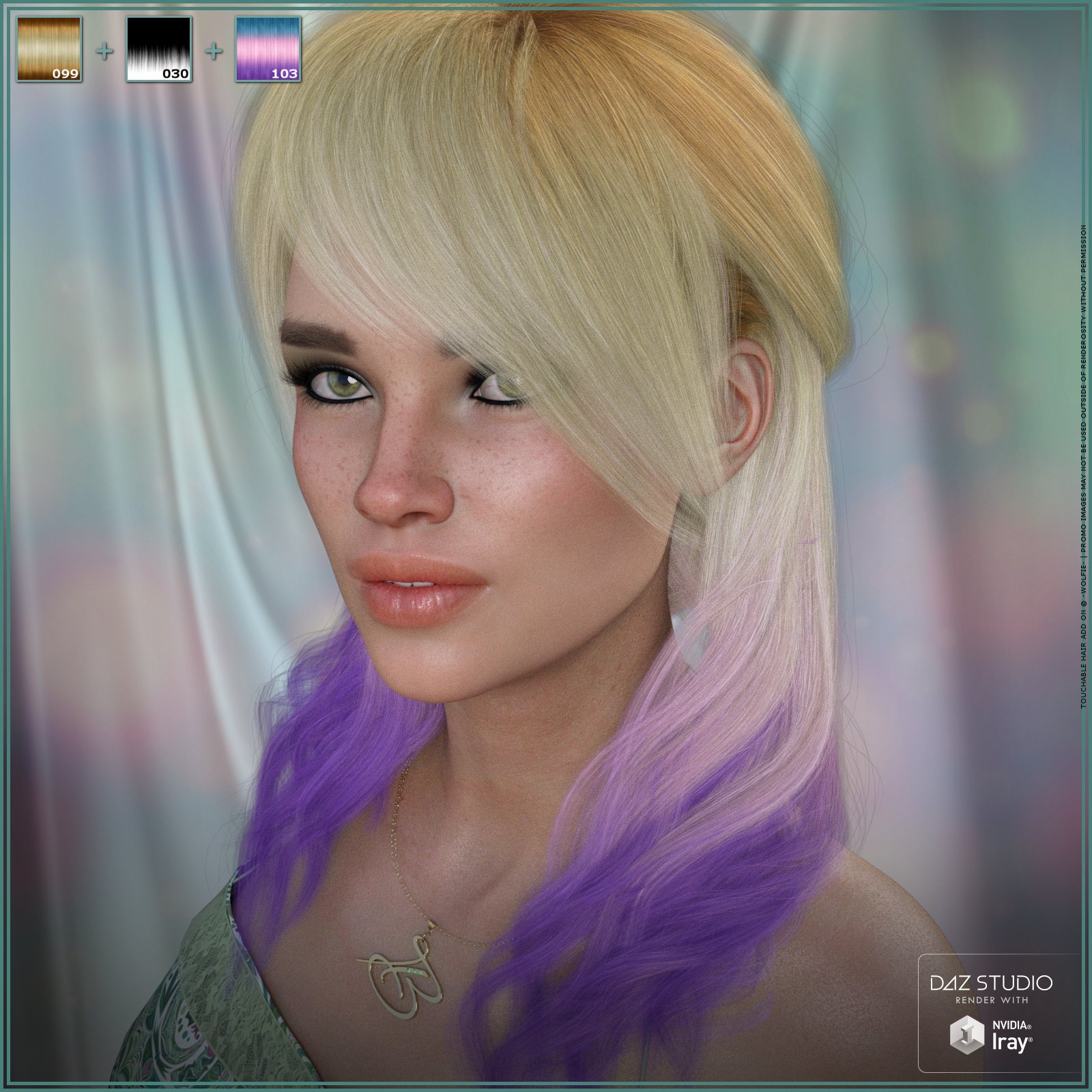 Touchable Back Updo | Daz 3D