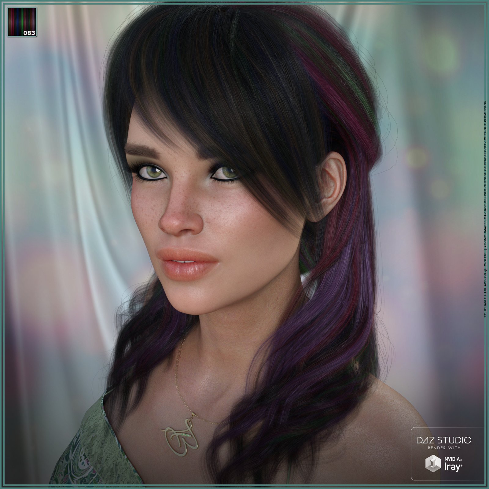 Touchable Back Updo | Daz 3D