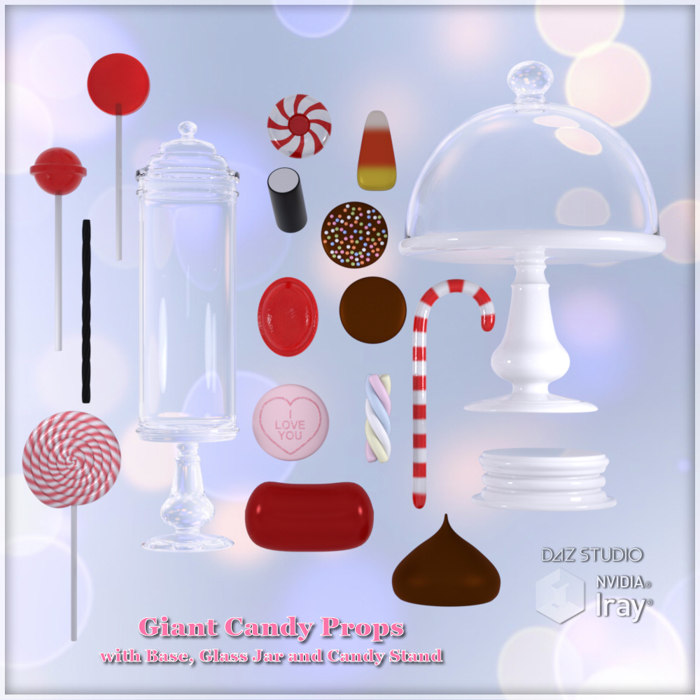 CandyLuscious Prop Set | Daz 3D