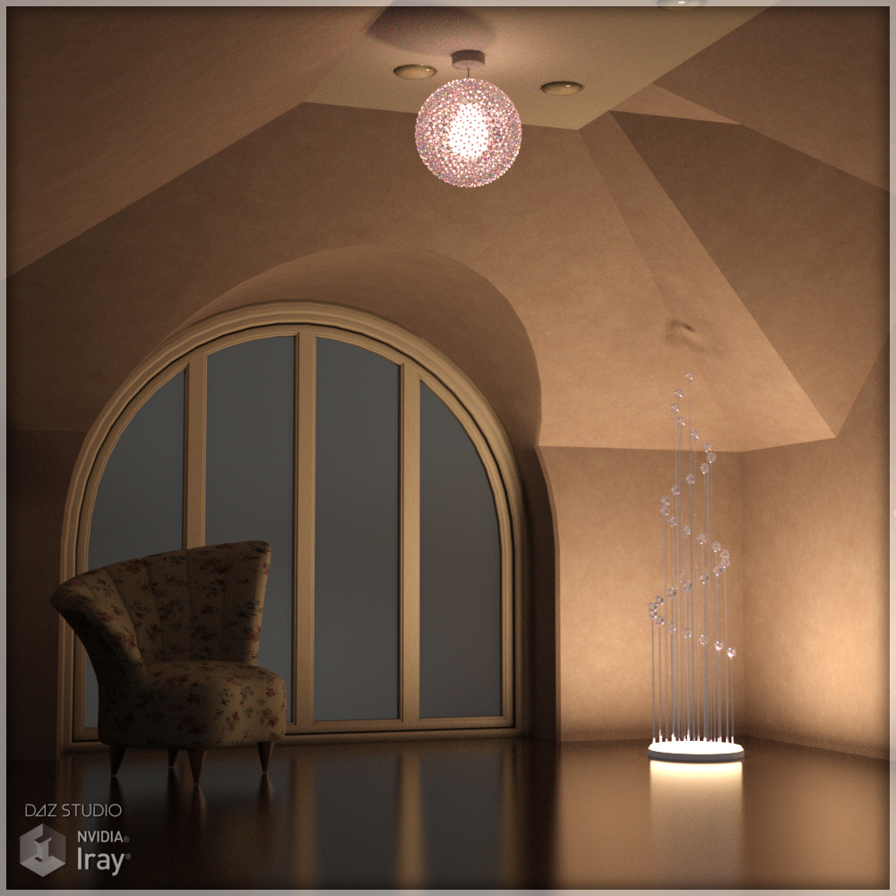 Chandelier Prop Set for DAZ Studio 4.8 and above | Daz 3D