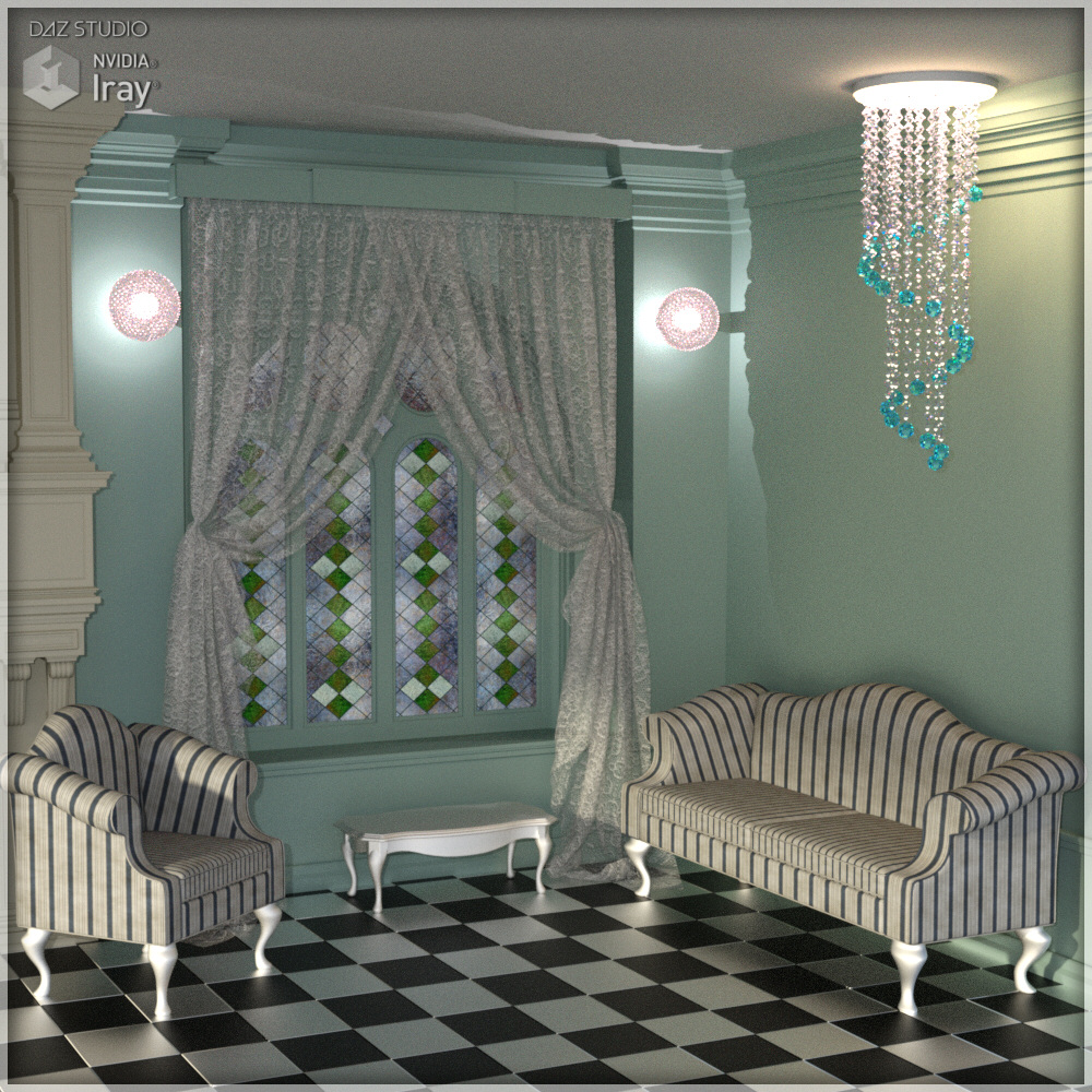 Chandelier Prop Set for DAZ Studio 4.8 and above | Daz 3D