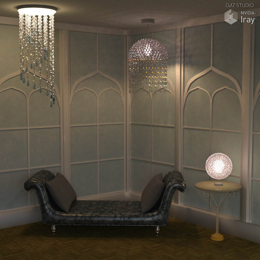 Chandelier Prop Set for DAZ Studio 4.8 and above | Daz 3D