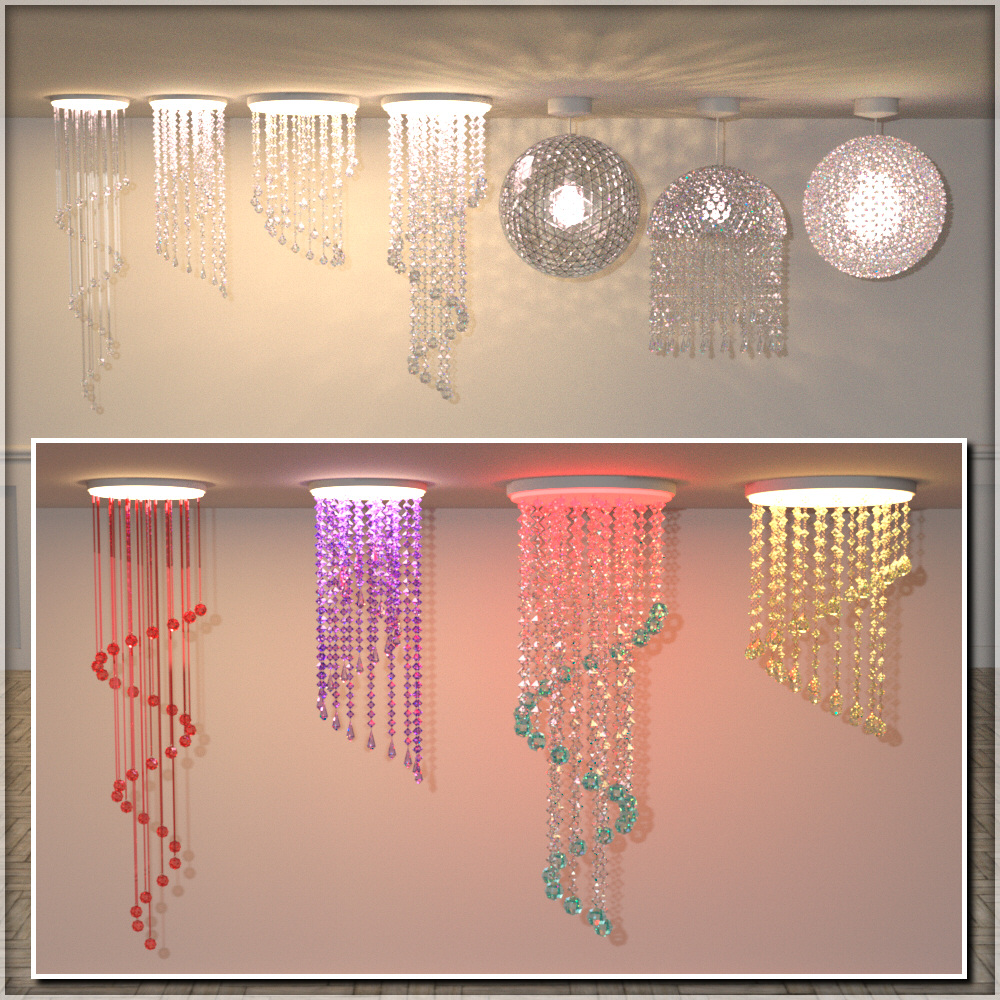 Chandelier Prop Set for DAZ Studio 4.8 and above | Daz 3D