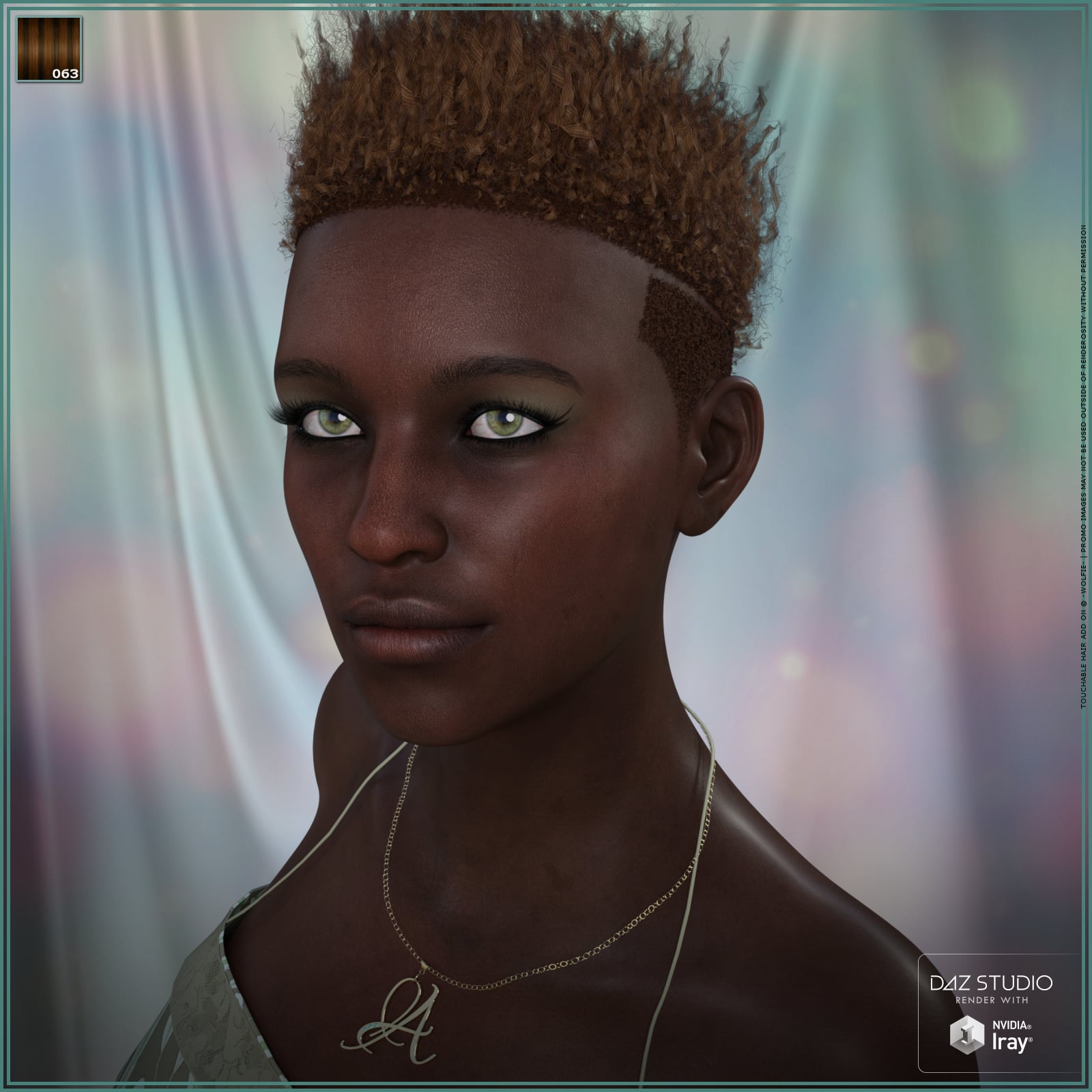 Touchable Afro Fade | Daz 3D