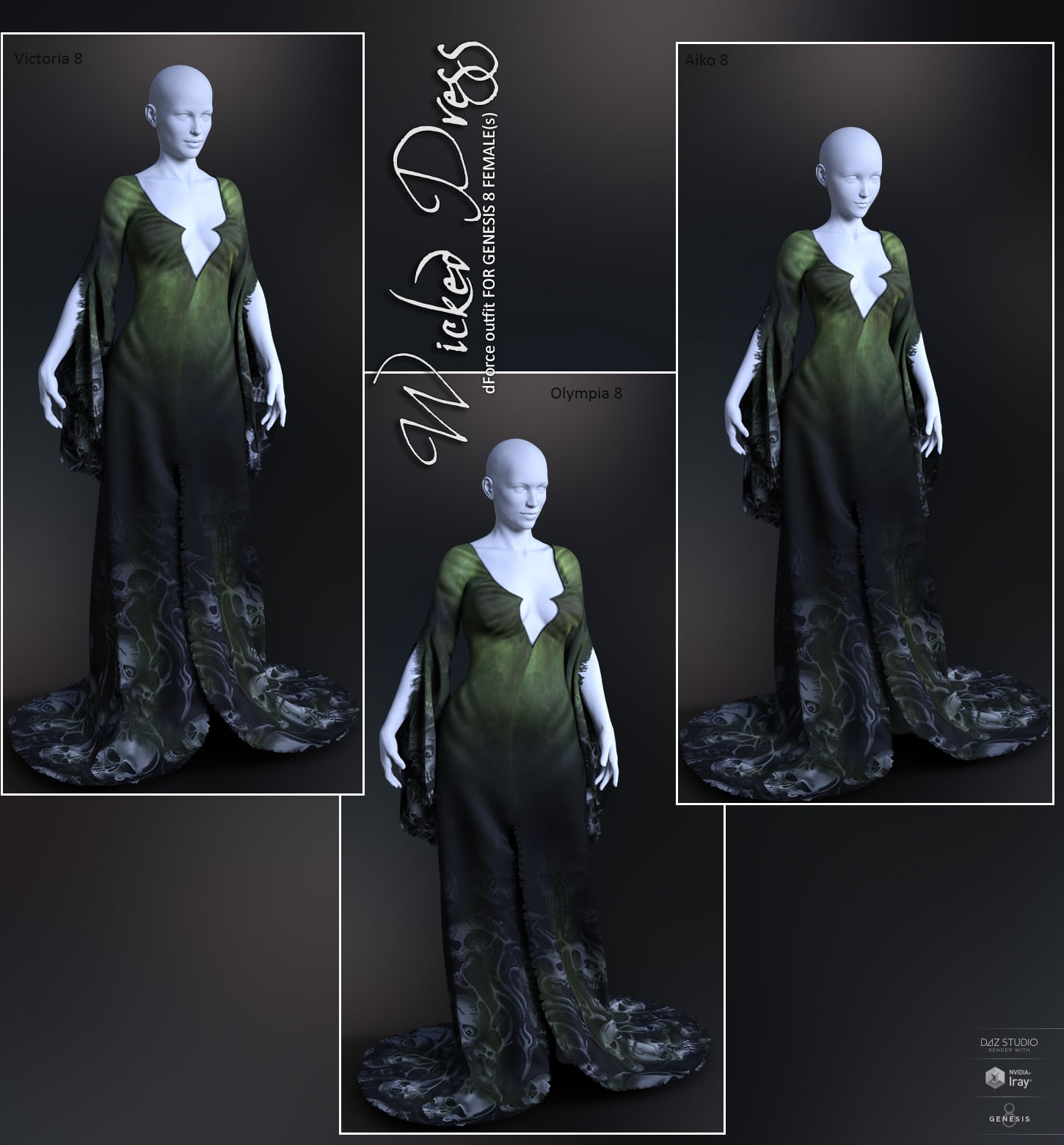 dForce Wicked for Genesis 8 Females | Daz 3D