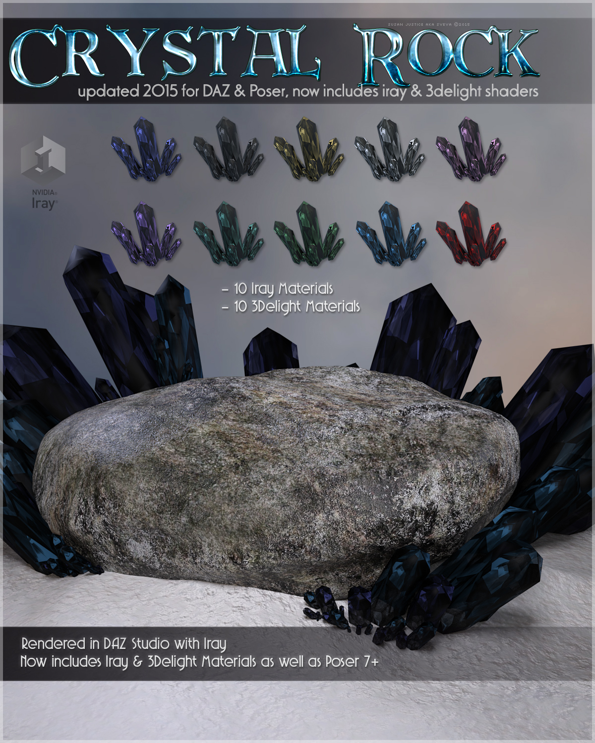 SV's Crystal Rock | Daz 3D