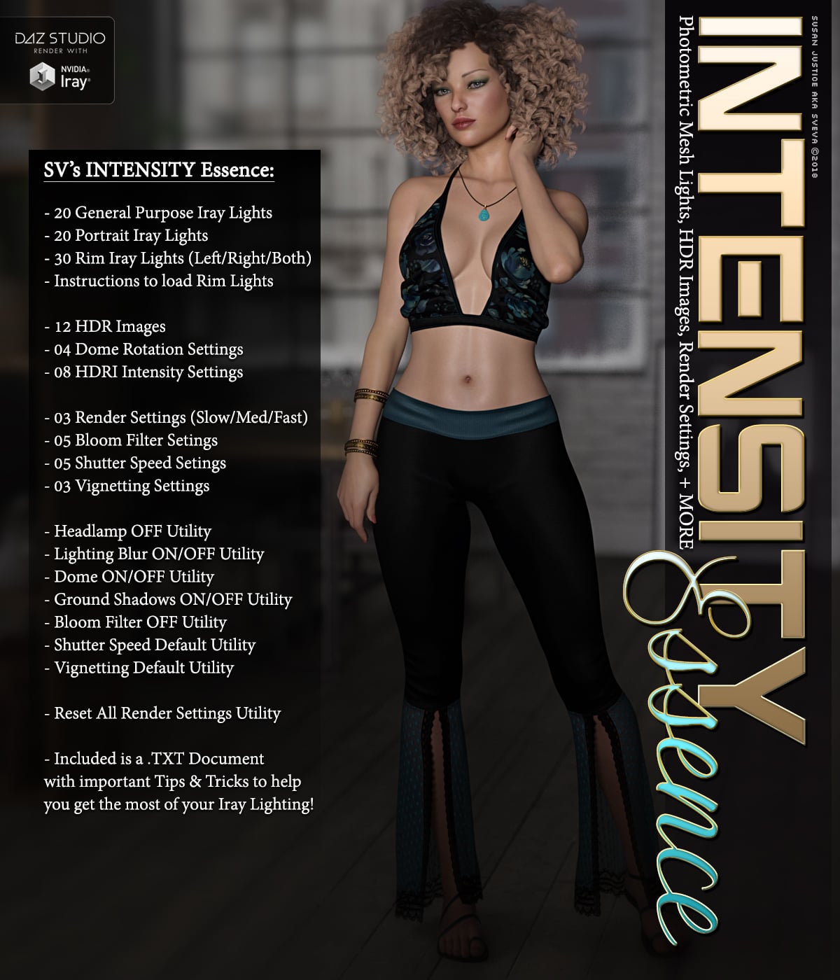 SVs INTENSITY Essence Iray Lighting | Daz 3D
