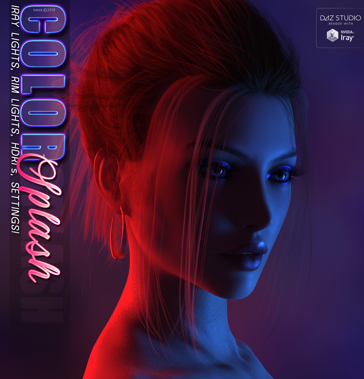 SVs COLOR Splash Iray Lights | Daz 3D