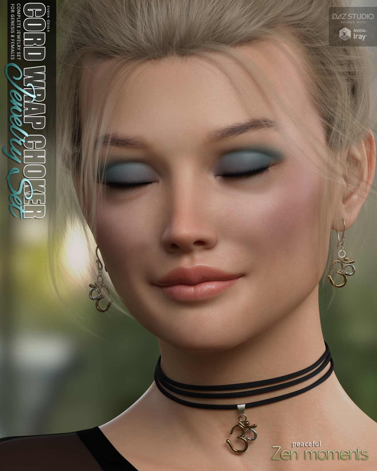 SVs Cord Wrap Choker Jewelry Set | Daz 3D