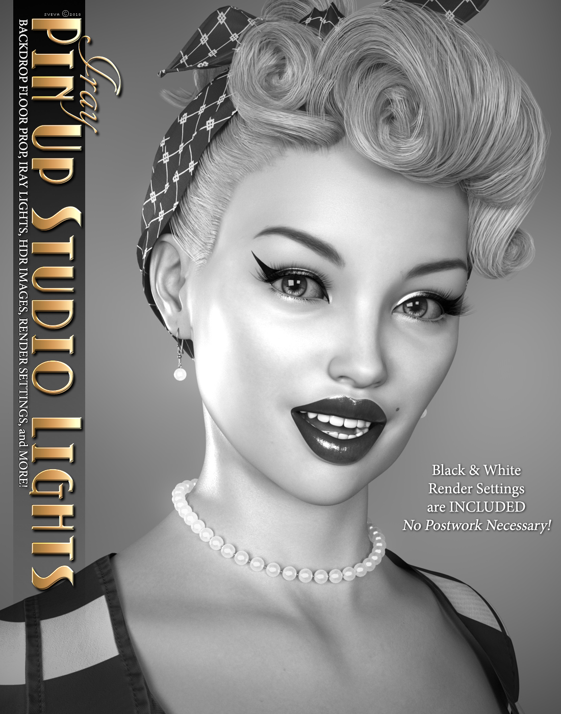 SVs Iray Pin Up Studio Lights | Daz 3D