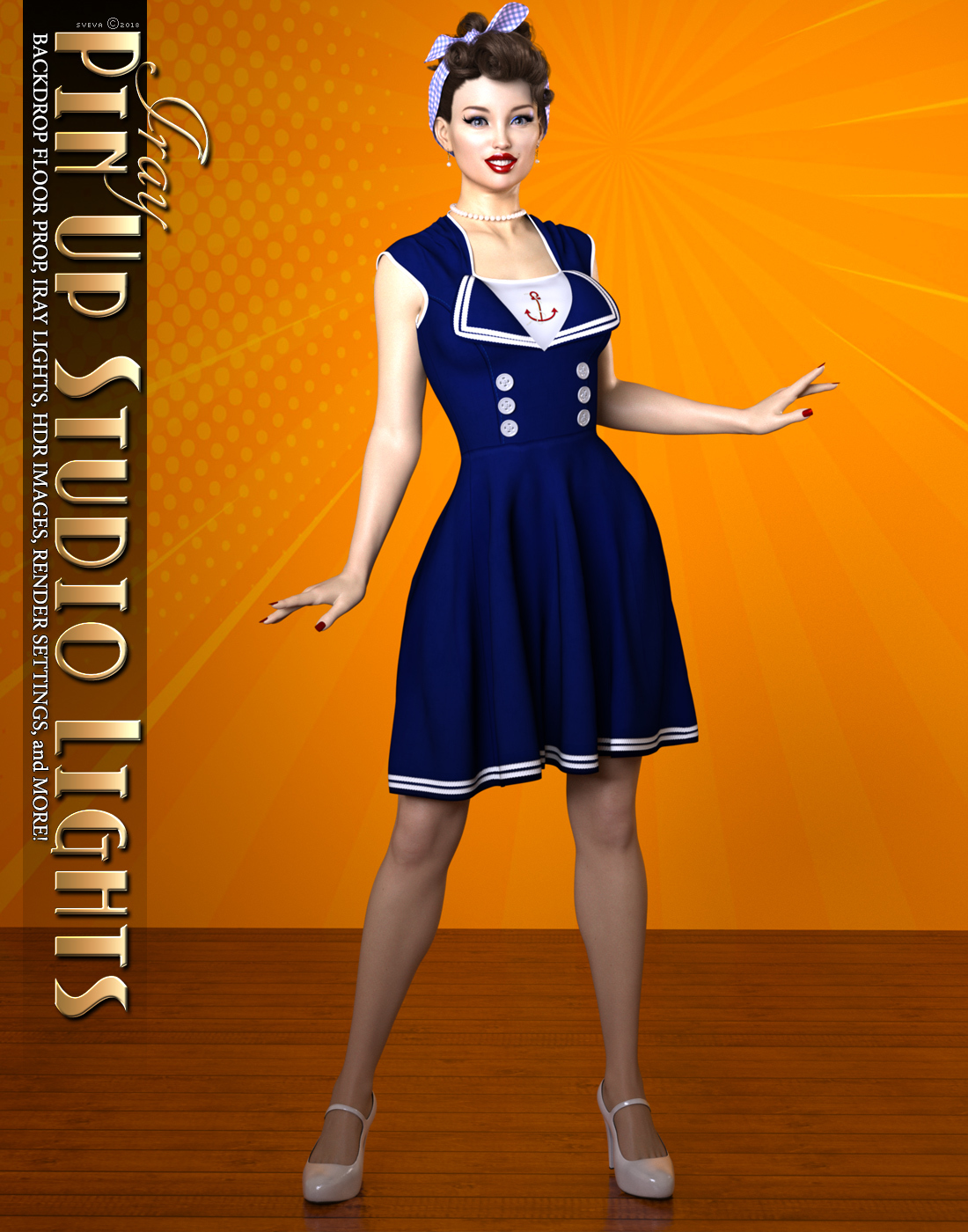SVs Iray Pin Up Studio Lights | Daz 3D