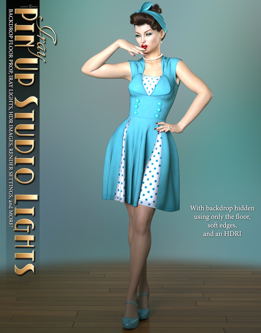 SVs Iray Pin Up Studio Lights | Daz 3D