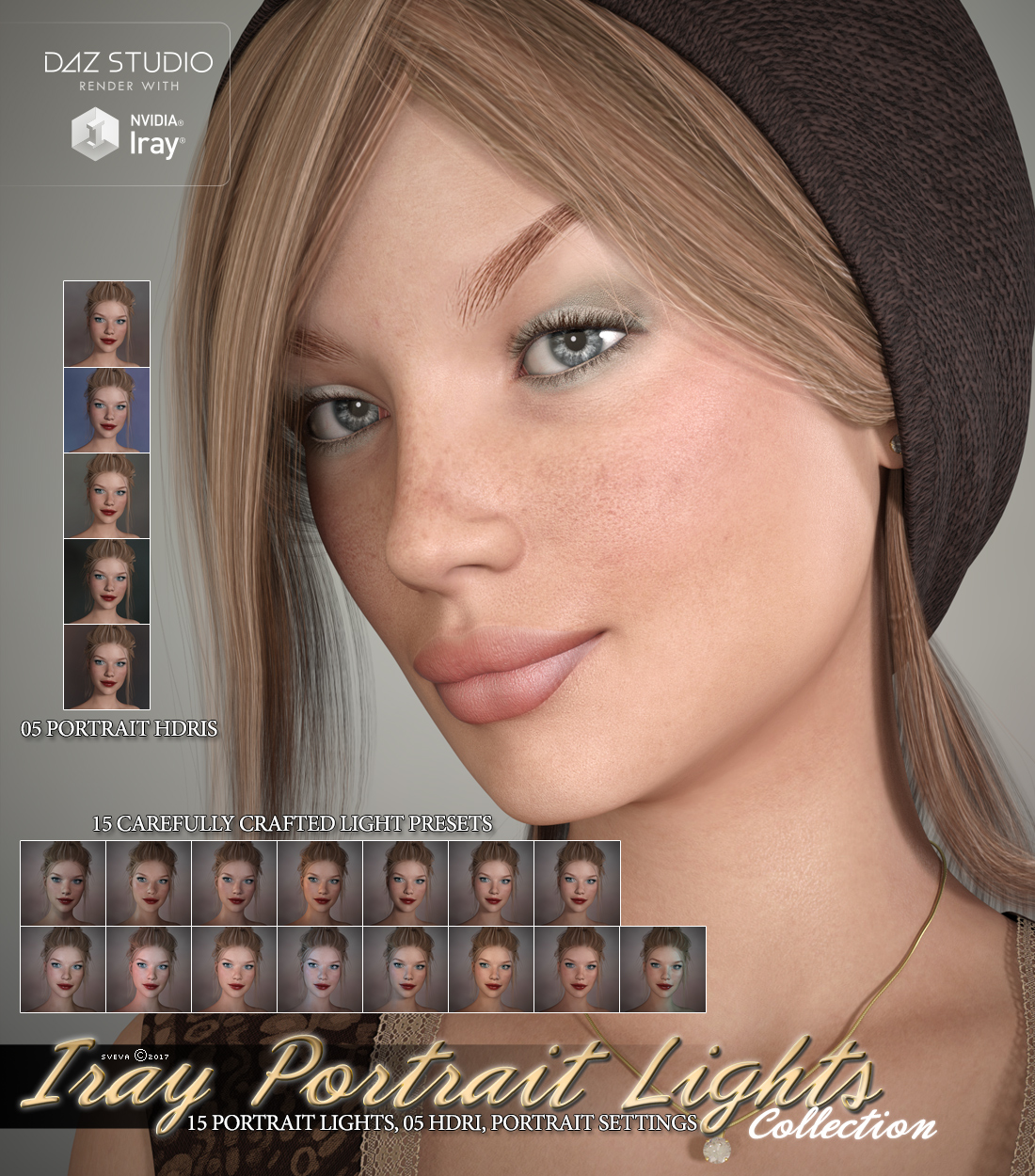 Iray Portrait Lights Collection | Daz 3D