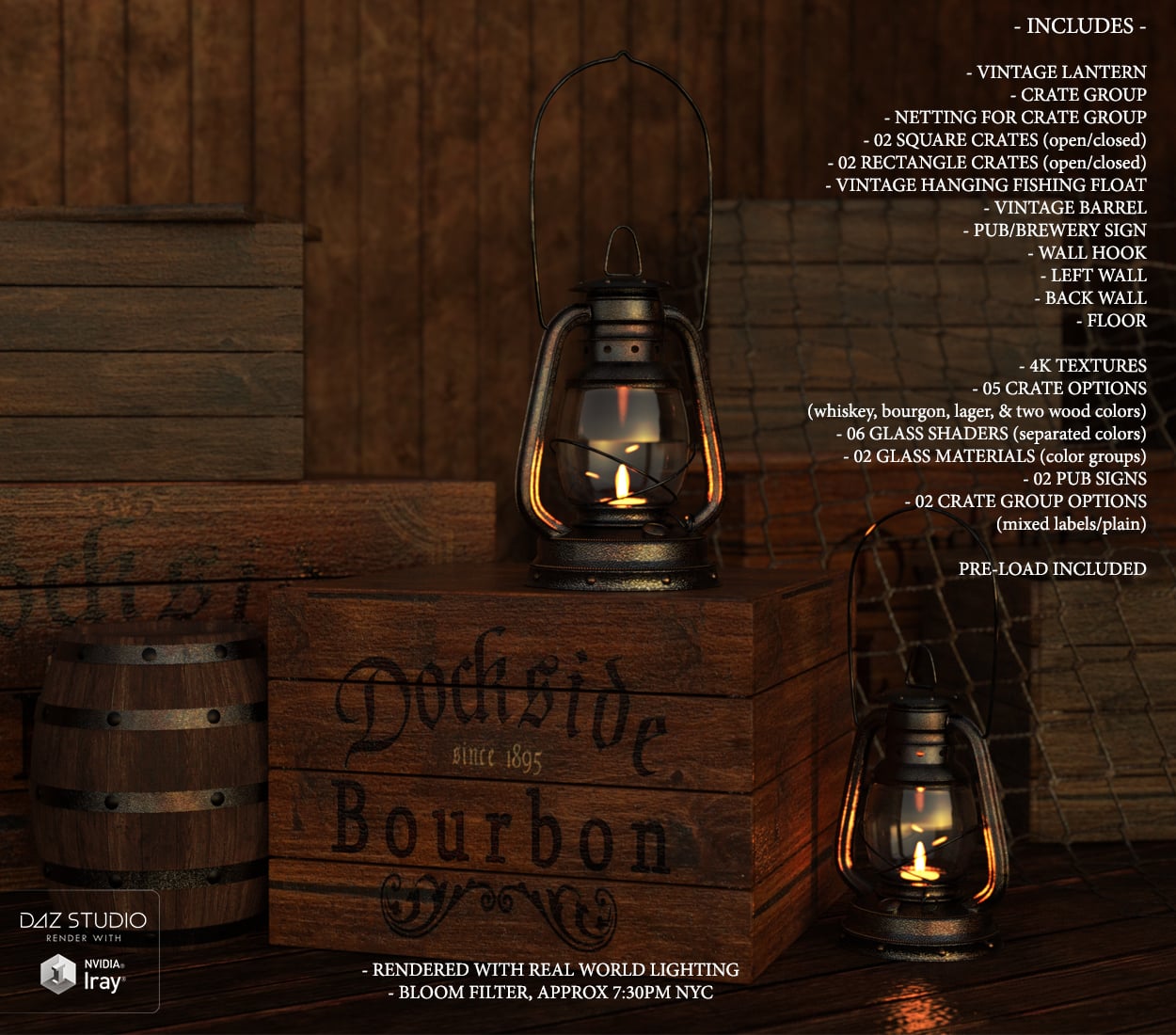 SV's Dockside Corner Scene | Daz 3D